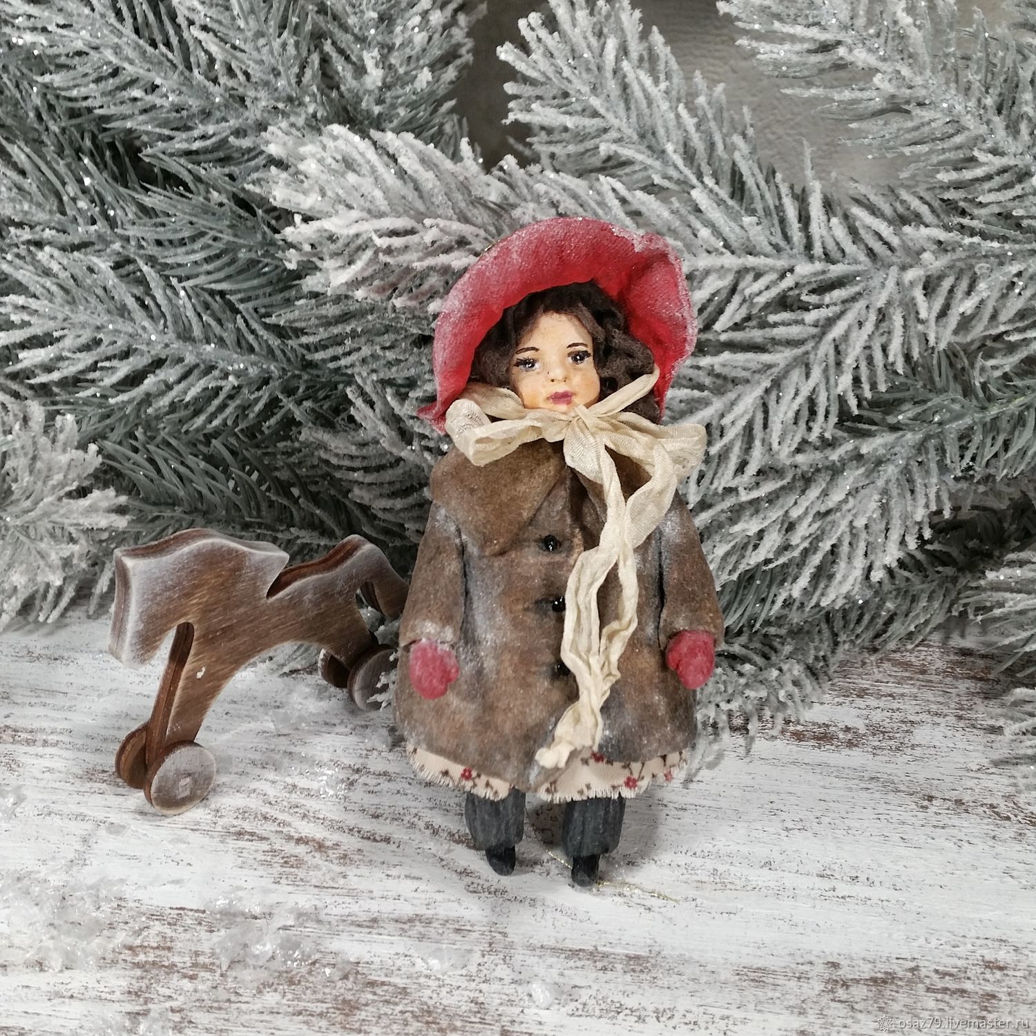 Елочные игрушки: елочная коллекционная ватная игрушка – заказать на Ярмарке Мастеров – MEUU4RU ...