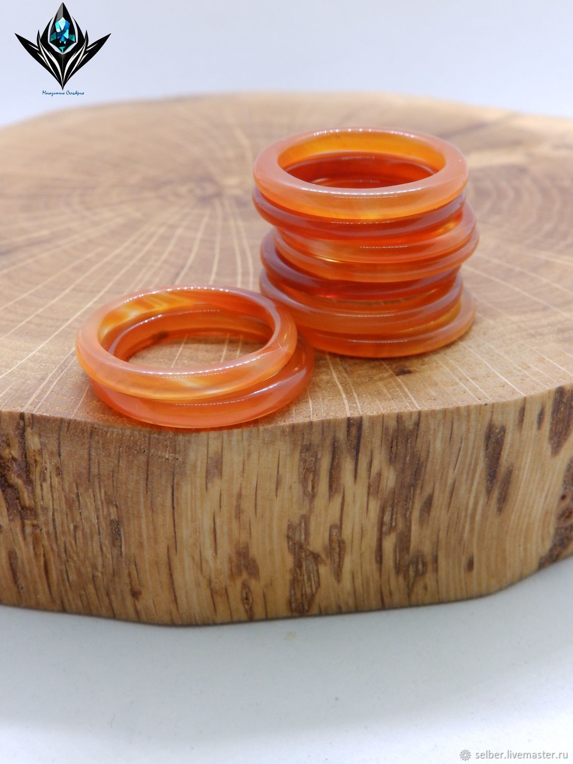 17.25 р Тонкое кольцо из сердолика (24ткс1725) в интернет-магазине ...