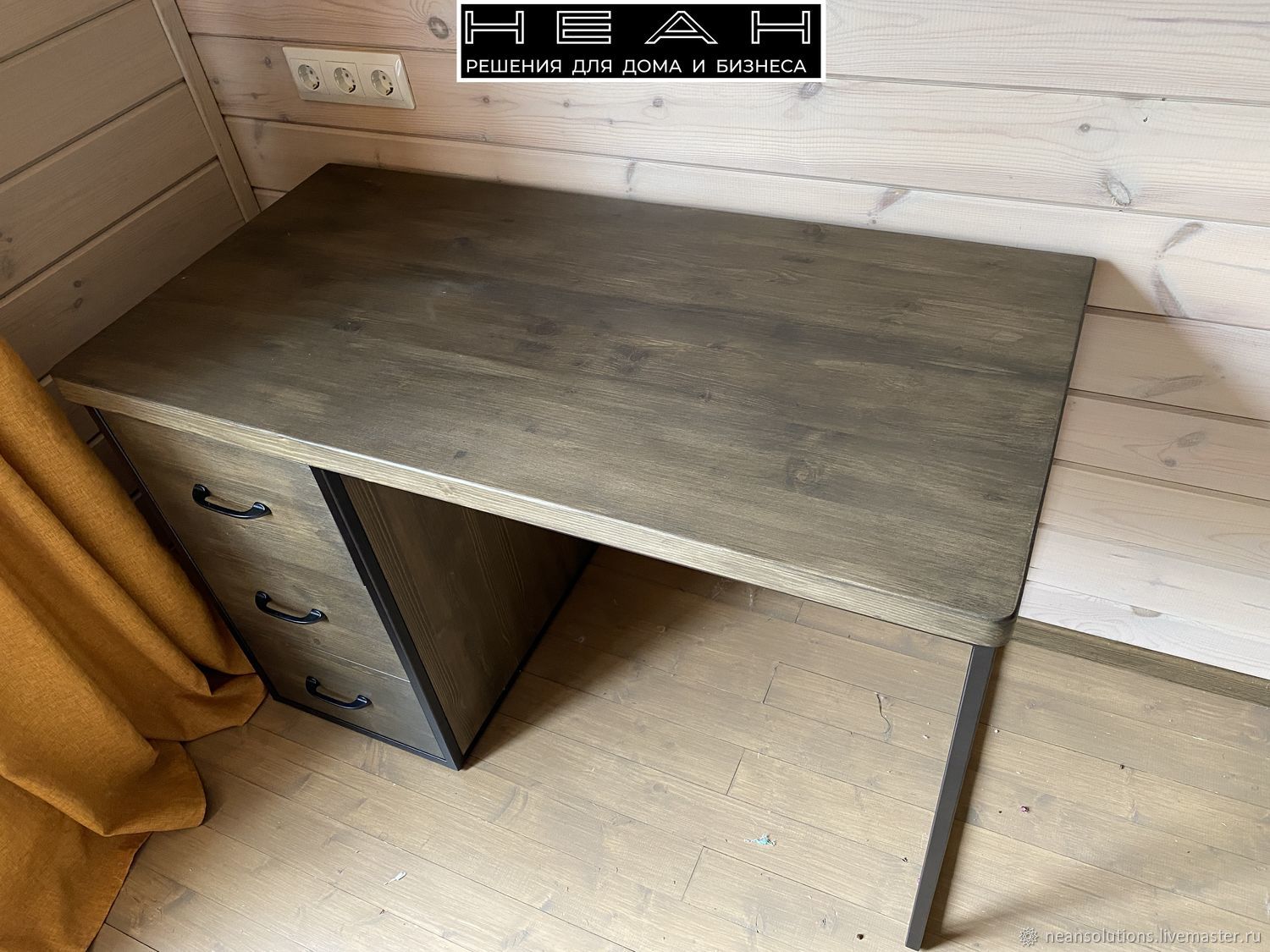 Стол письменный с ящиками лофт в интернет-магазине Ярмарка Мастеров по ...