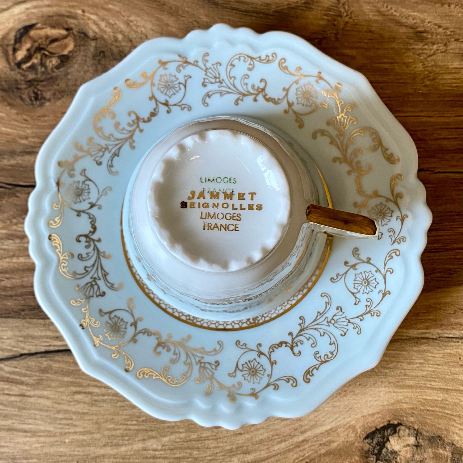 Винтаж Кофейный сервиз Jammet Seignolles Limoges Фарфор купить в интернет магазине Ярмарка