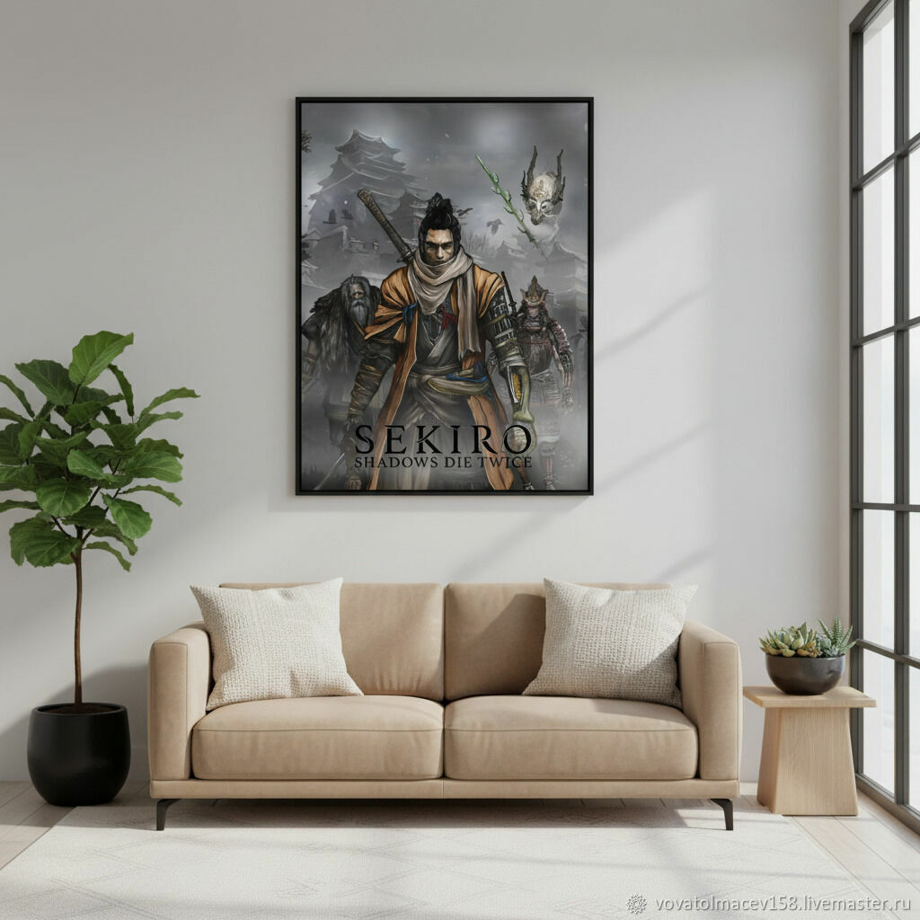 Картина - арт по игре Sekiro: Shadows Die Twice в интернет-магазине ...