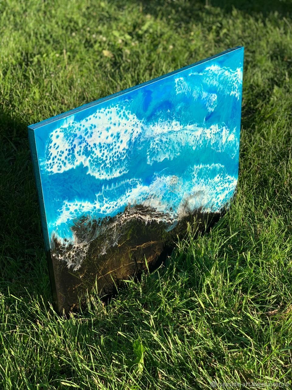 Картина из эпоксидной смолы "МОРЕ" – купить на Ярмарке Мастеров ...