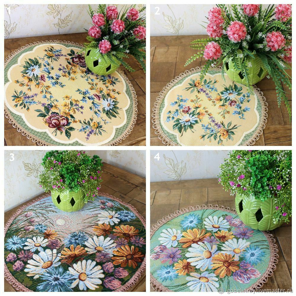 КРУГЛЫЕ И ОВАЛЬНЫЕ гобеленовые салфетки 1 купить в интернет-магазине ...