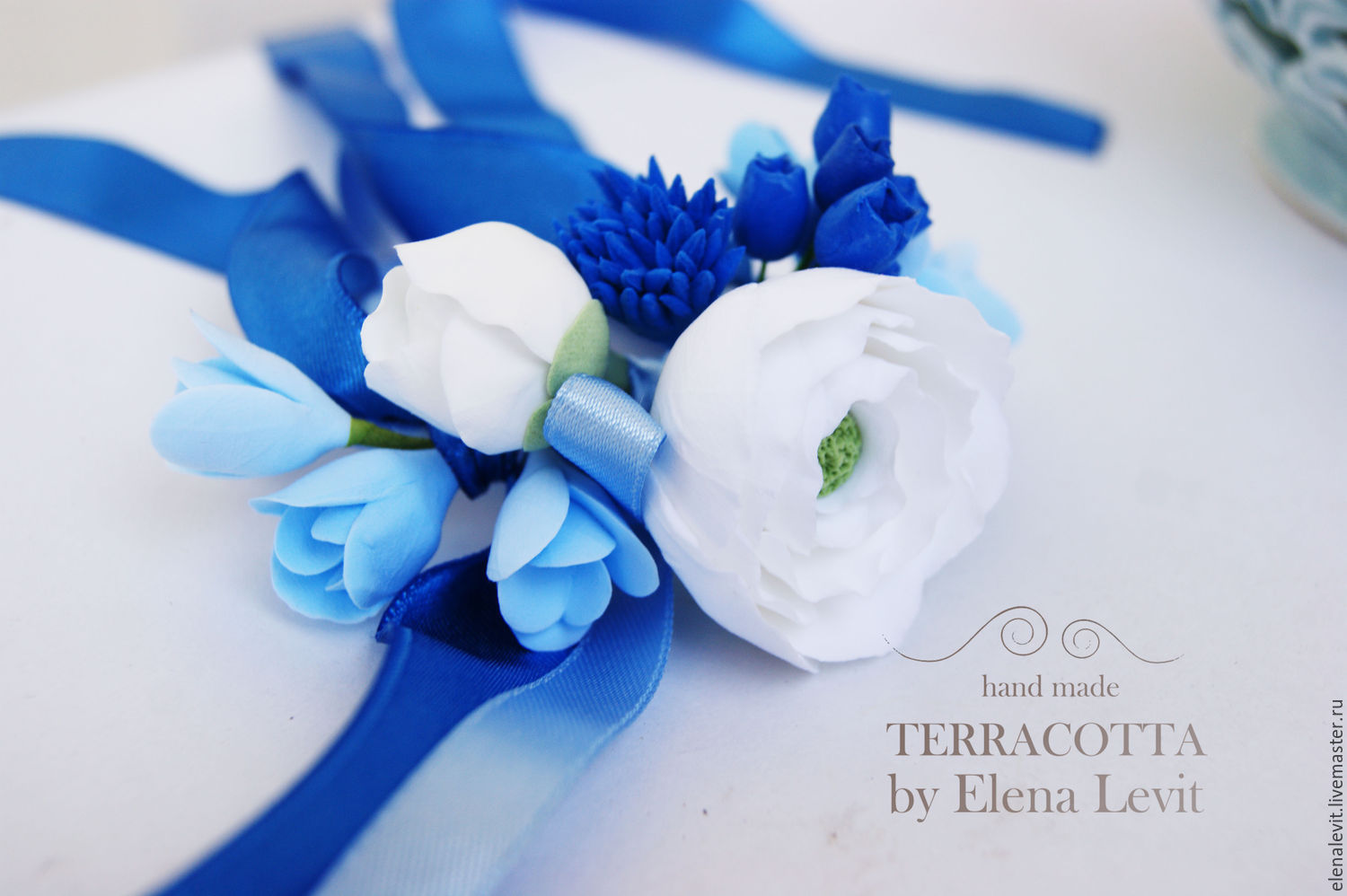 Браслет с цветами из полимерной глины в интернет-магазине на Ярмарке ...