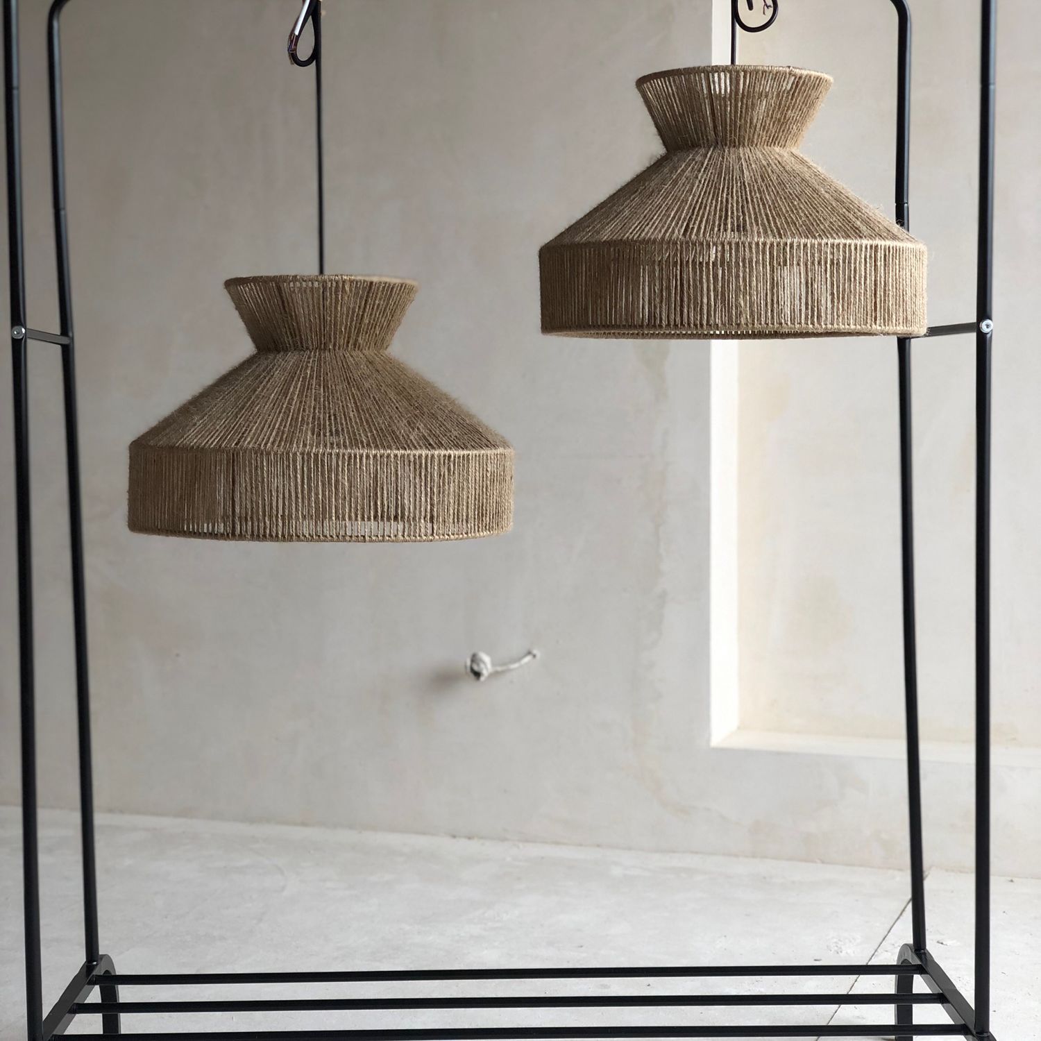 Плетеный светильник. d40. Плетеная люстра Бали. Светильник из джута в ...