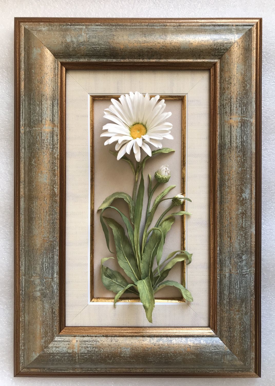 Ромашка из фаянса панно – заказать на Ярмарке Мастеров – LQUI0RU ...