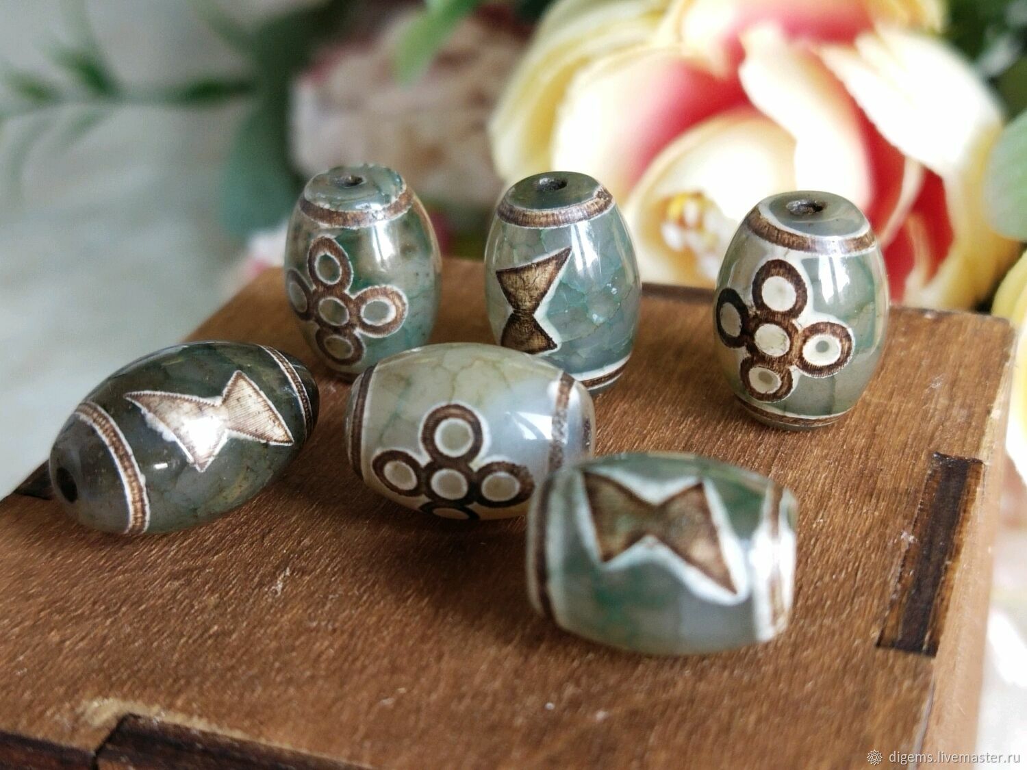 Бусина дзи Гаруда с молнией купить в интернет-магазине Ярмарка Мастеров ...