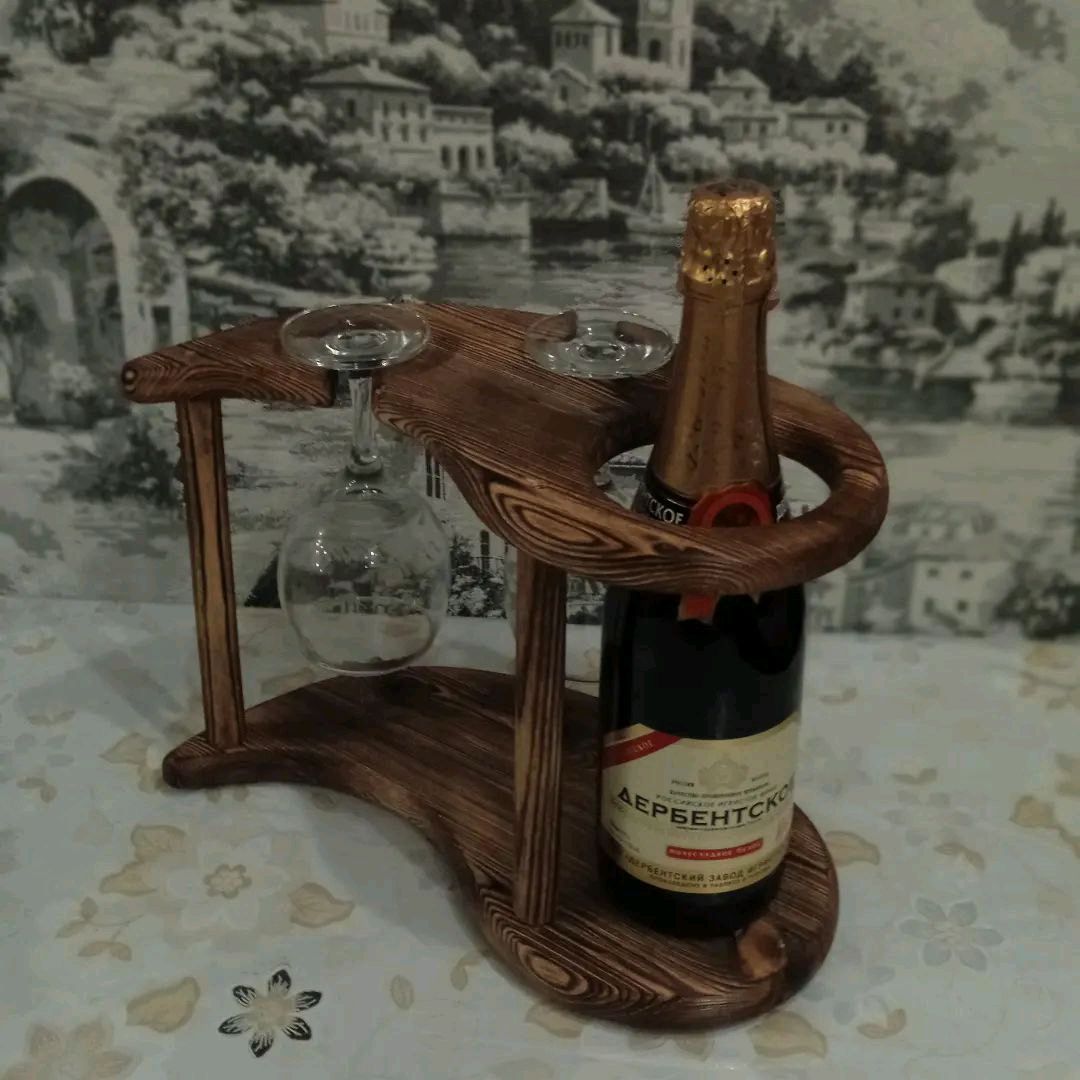 Подставка для вина и 2 бокалов в интернет-магазине на Ярмарке Мастеров ...