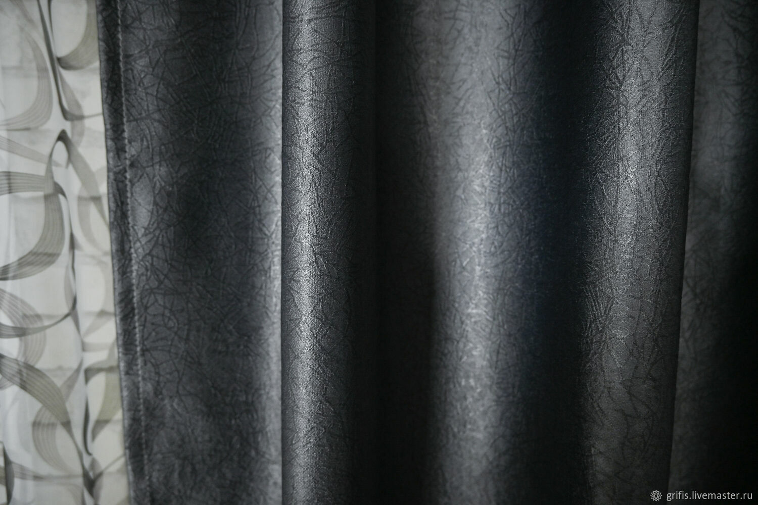 Шторы: блэкаут облако графитовые, 2*150*275см и другие купить в ...