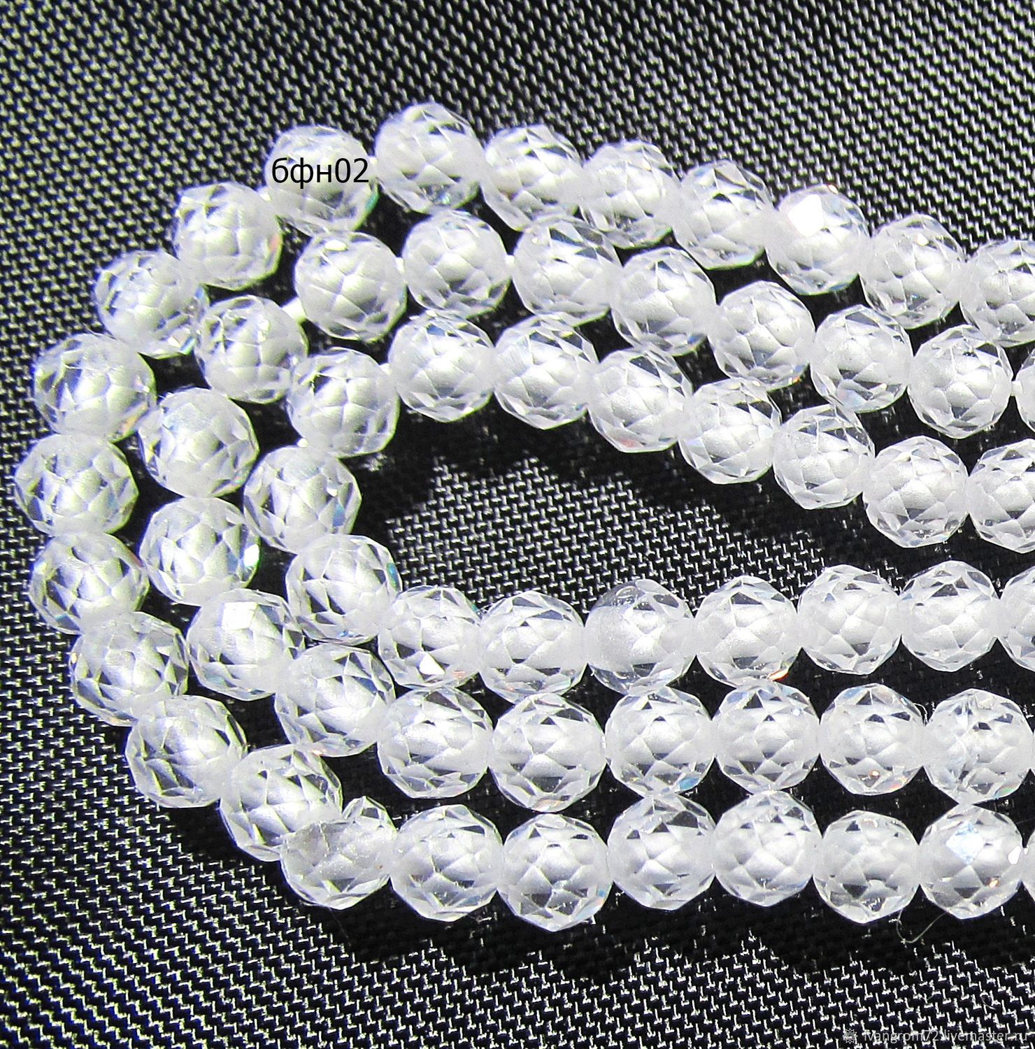 Бусина фианита, граненая, искусственный циркон, бфн02 купить в интернет ...