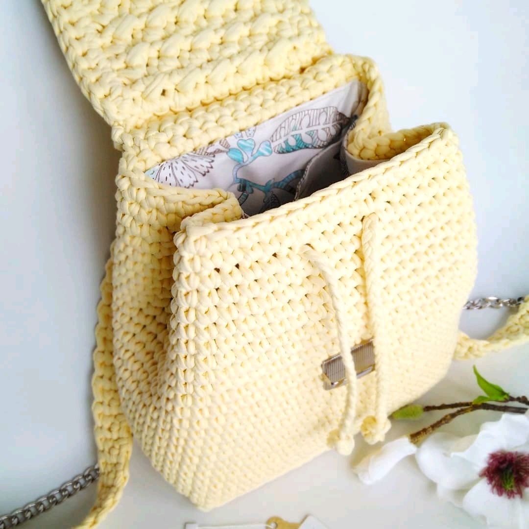 Вязаный рюкзак в интернет-магазине Ярмарка Мастеров по цене 4500 ...