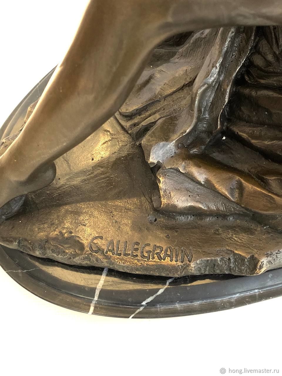 Винтаж: Скульптура бронзовая "Обнажённая женщина" Allegrain France в ...