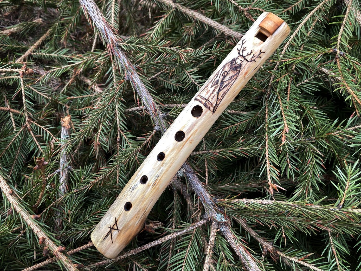 Лесная флейта из ивы в тональности С 432 Hz купить в интернет-магазине ...