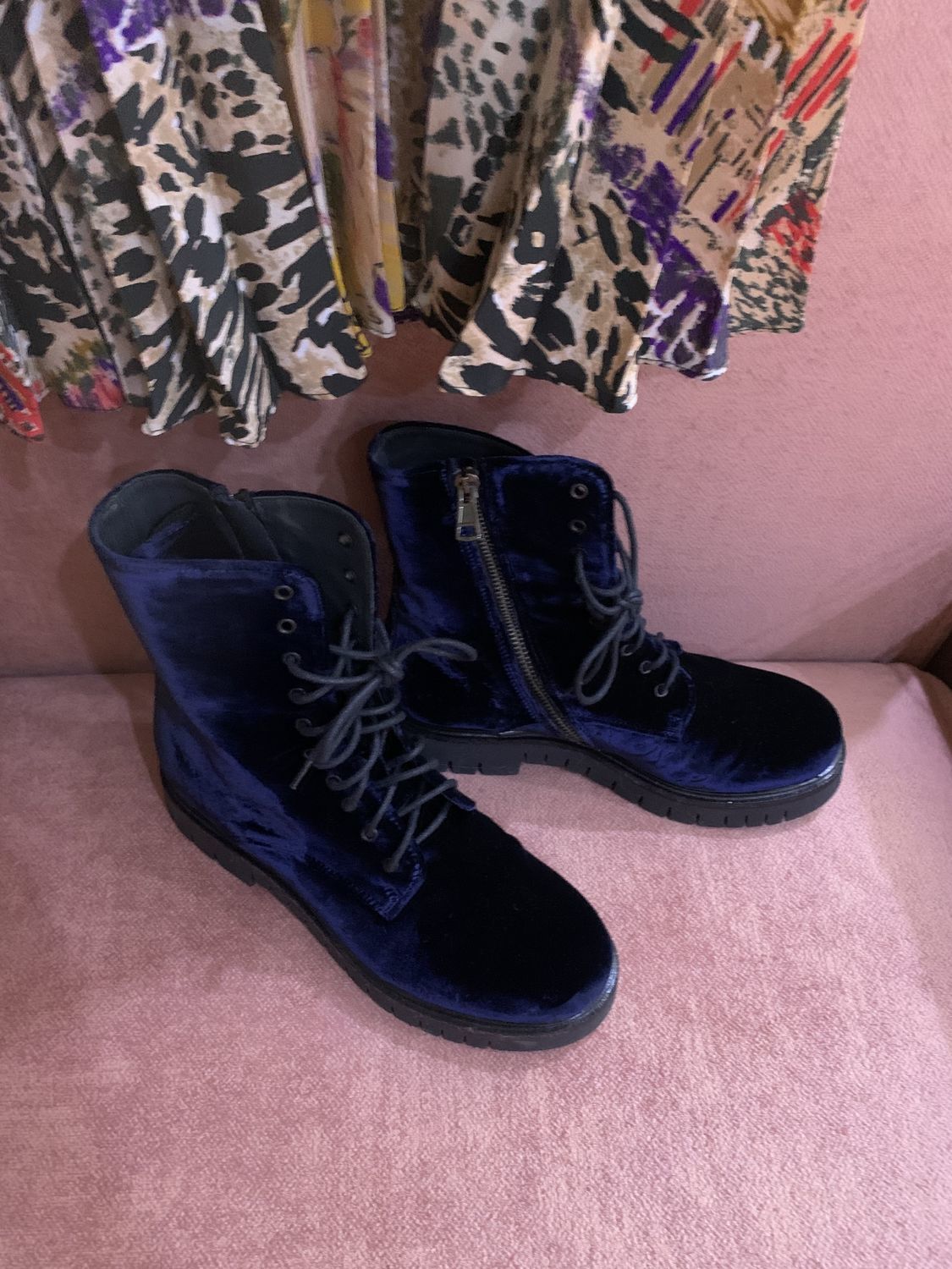 Винтаж: Бархатные ботинки, Италия, 37 размер в интернет-магазине ...