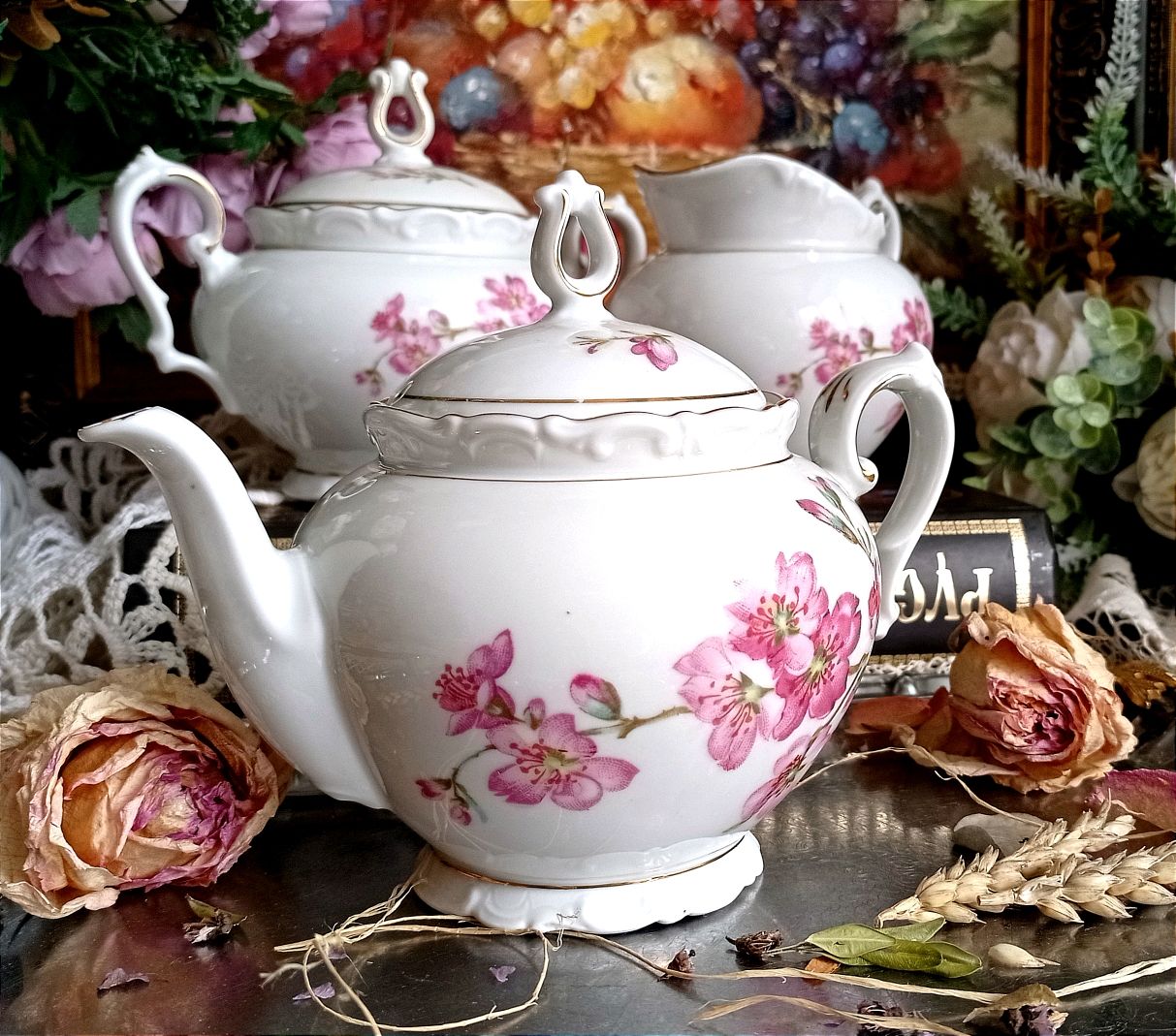 Винтаж: Чайник заварочный. "Цветущая сакура".KAHLA.Германия купить в интернет-магазине Ярмарка ...