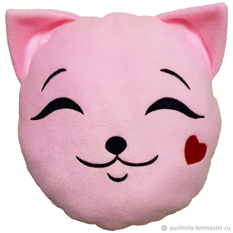 Подушка смайлик "Кошка Hello Kitty" в интернет-магазине на Ярмарке ...