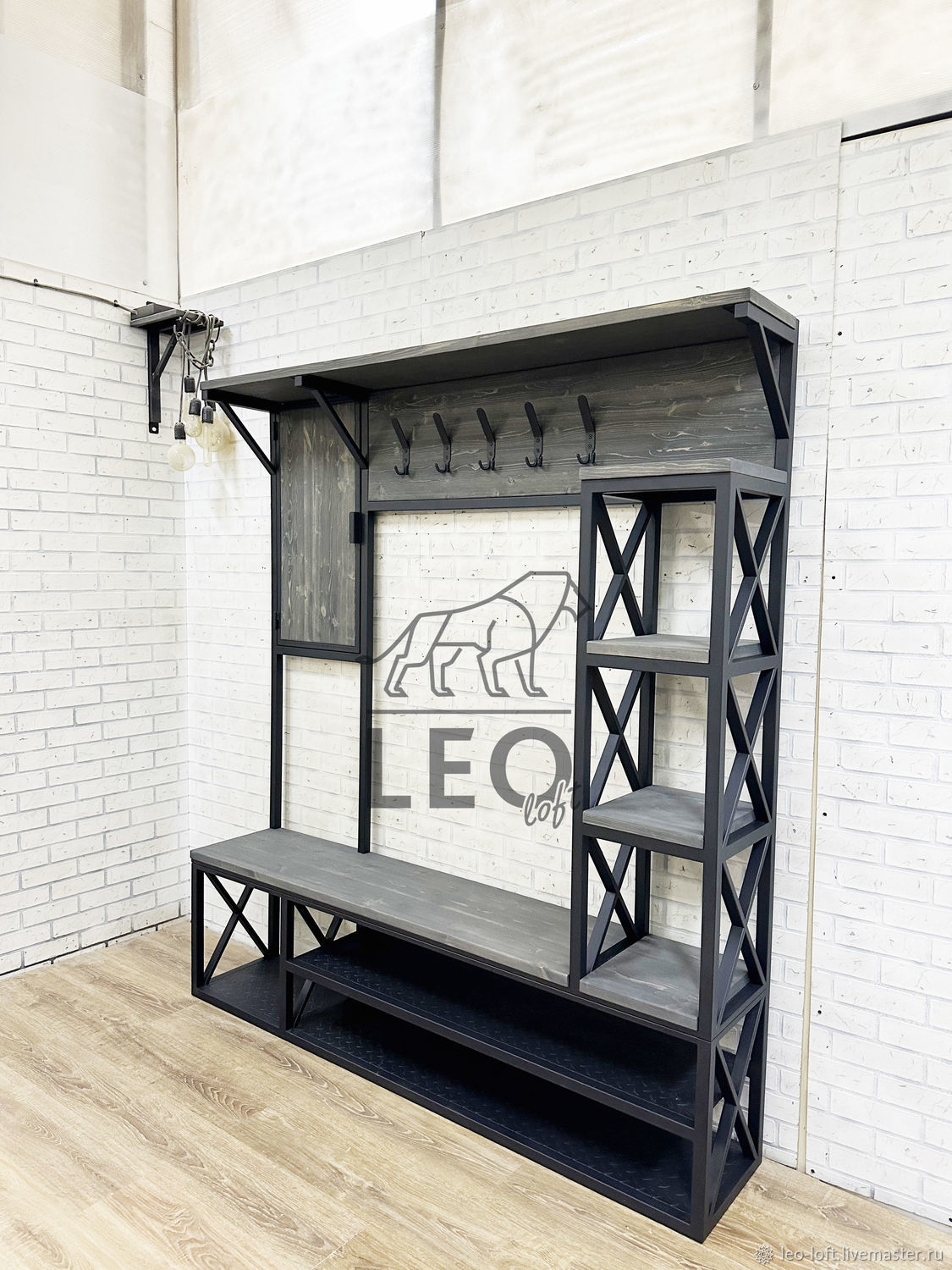 Прихожая лофт с люком на заказ LF-860 в интернет-магазине Ярмарка ...