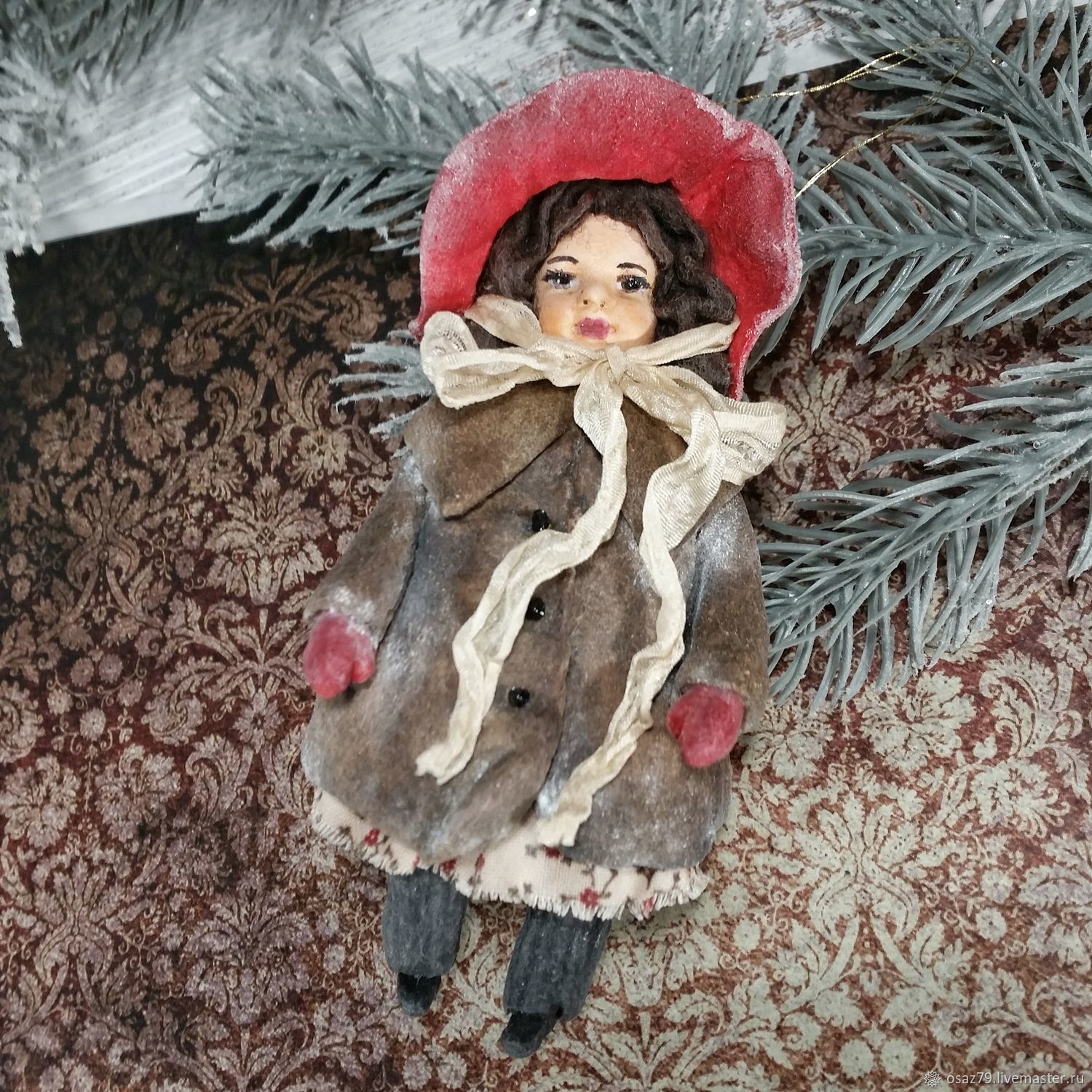 Елочные игрушки: елочная коллекционная ватная игрушка – заказать на Ярмарке Мастеров – MEUU4RU ...