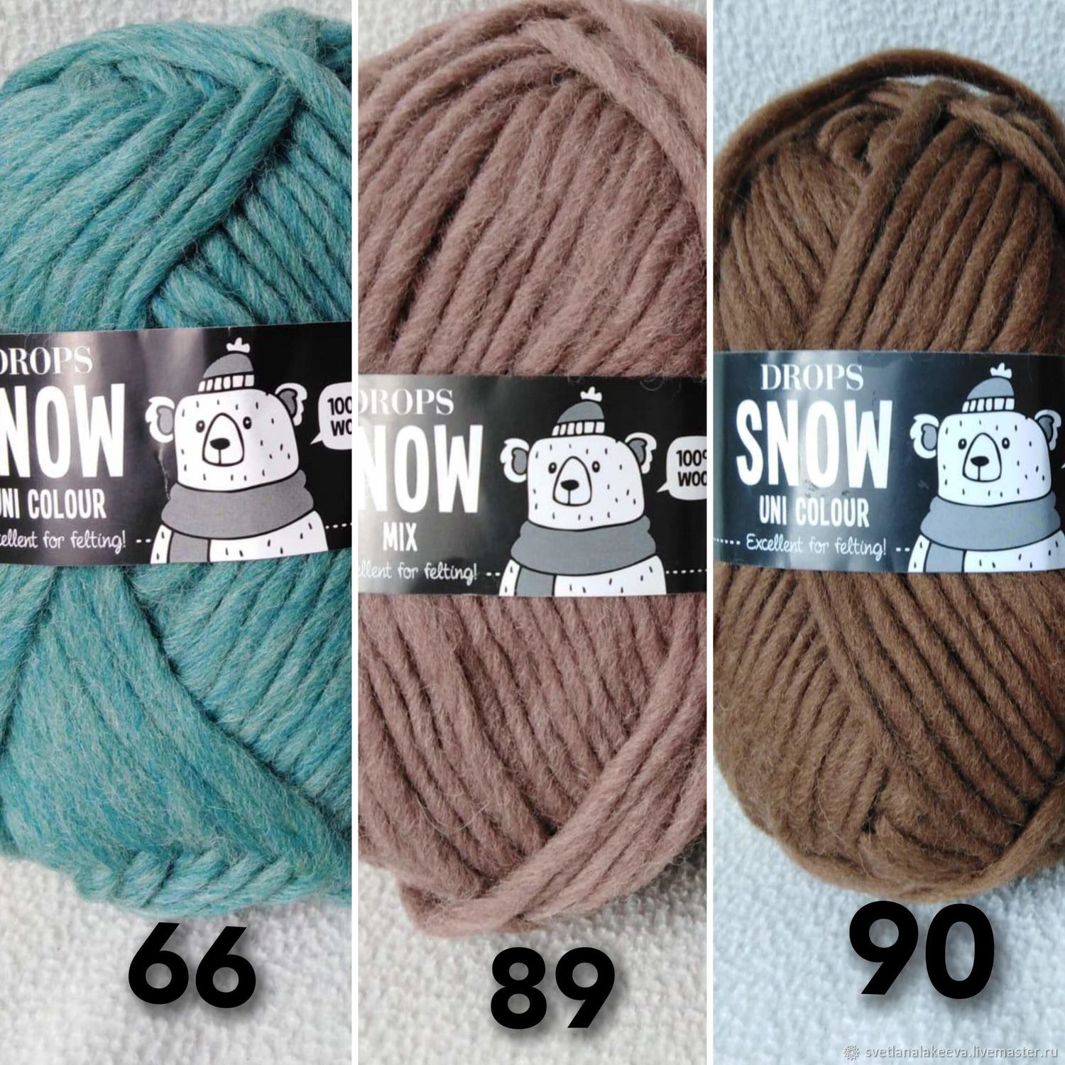 Пряжа Drops Snow - 100% шерсть - 50м/50гр купить в интернет-магазине ...