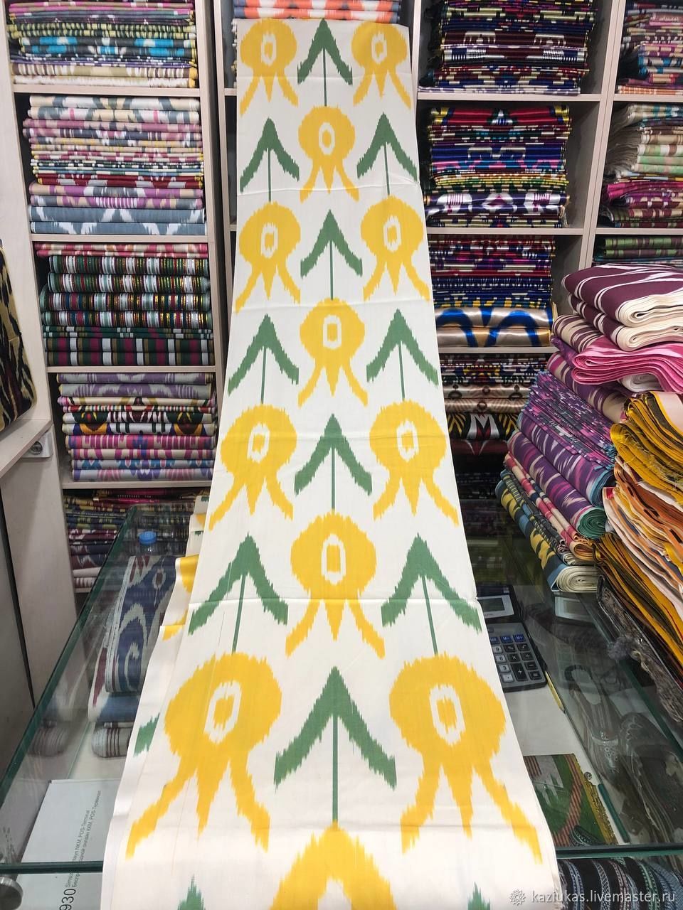 Узбекский хлопковый икат ручного ткачества в интернет-магазине Ярмарка ...