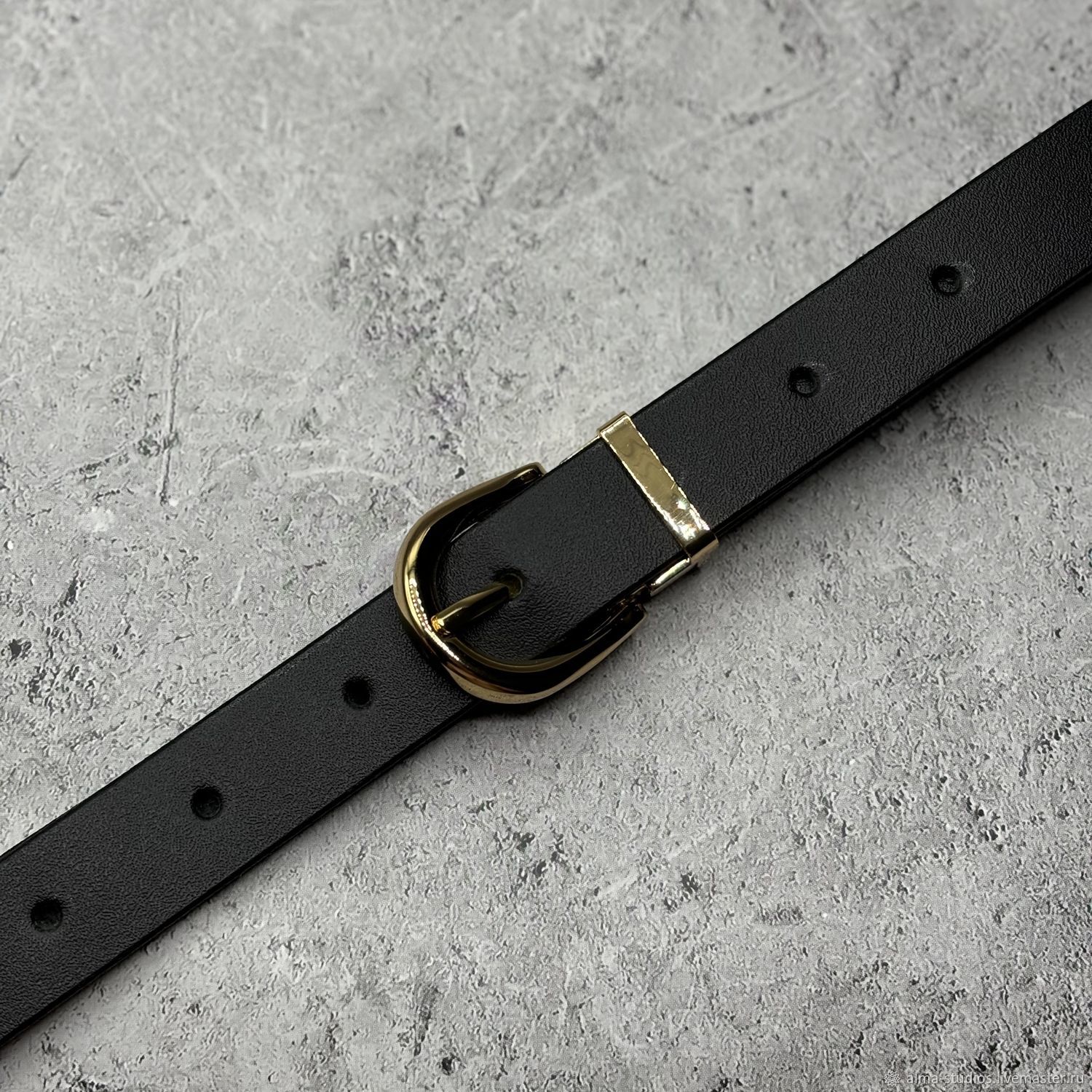 Женский ремень из натуральной кожи "BLACK & GOLD" купить в интернет ...