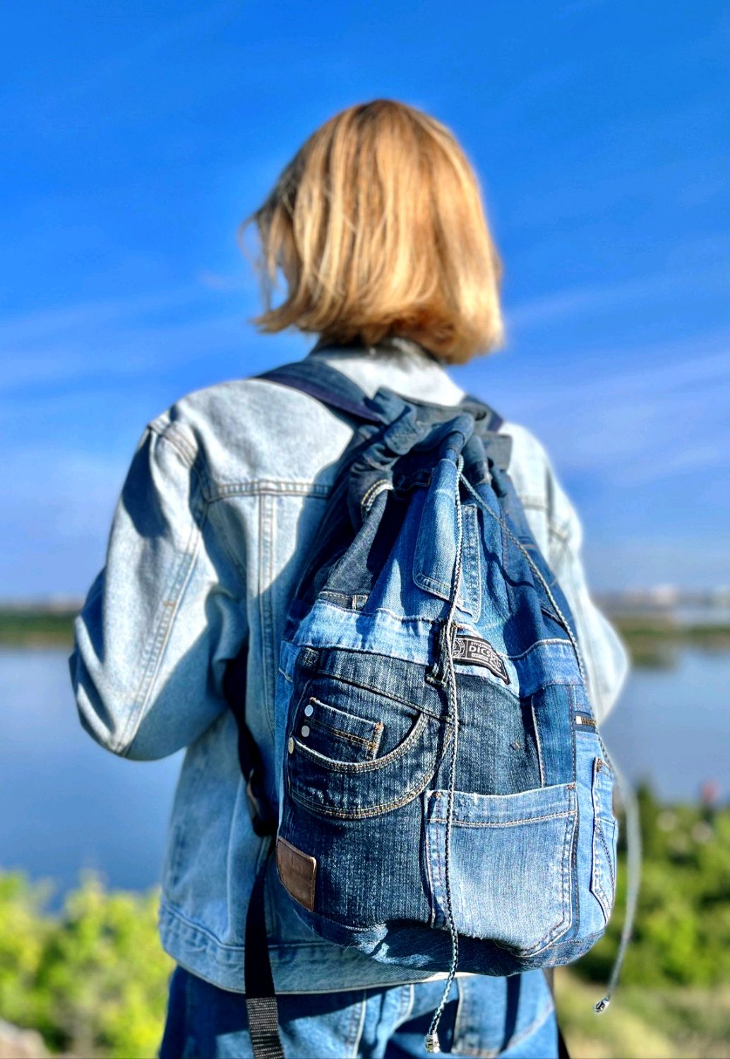 Рюкзак джинсовый CarKing в интернет-магазине Ярмарка Мастеров по цене ...