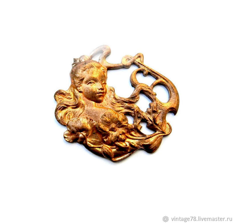 Винтажная фурнитура для бижутерии,штамп дева(франция) в интернет ...