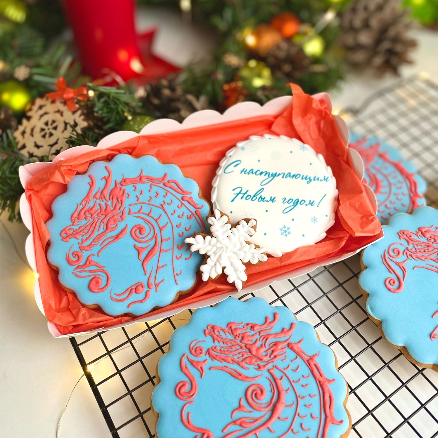 Пряники новогодние. Символ года. Дракон – заказать на Ярмарке Мастеров ...