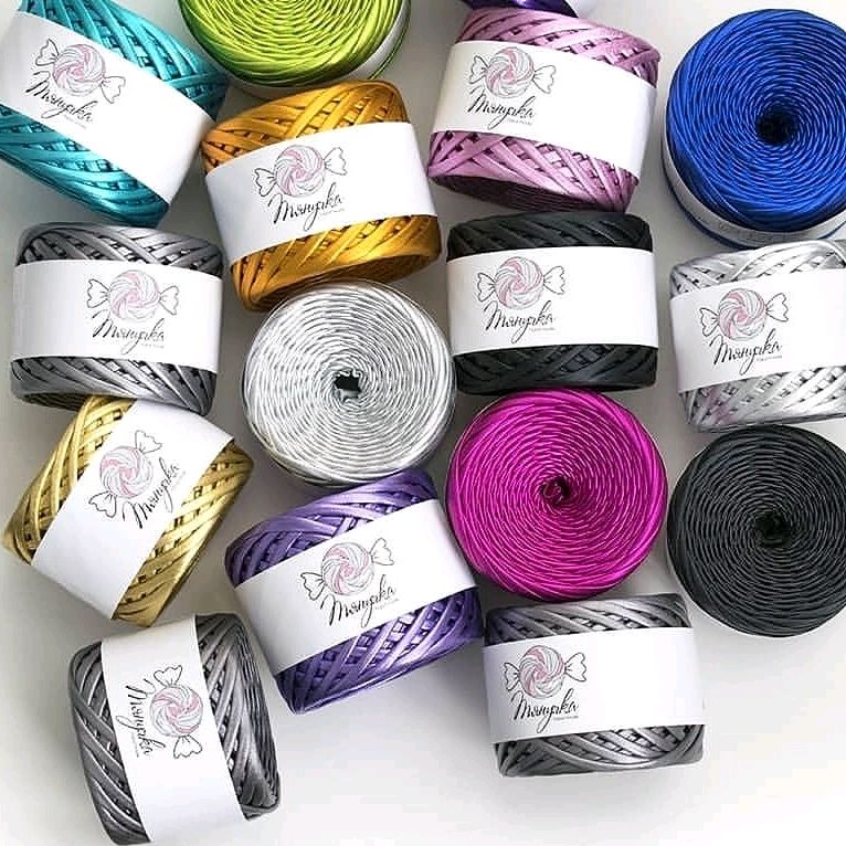 Металлизированная пряжа Тянучка в интернет-магазине на Ярмарке Мастеров ...