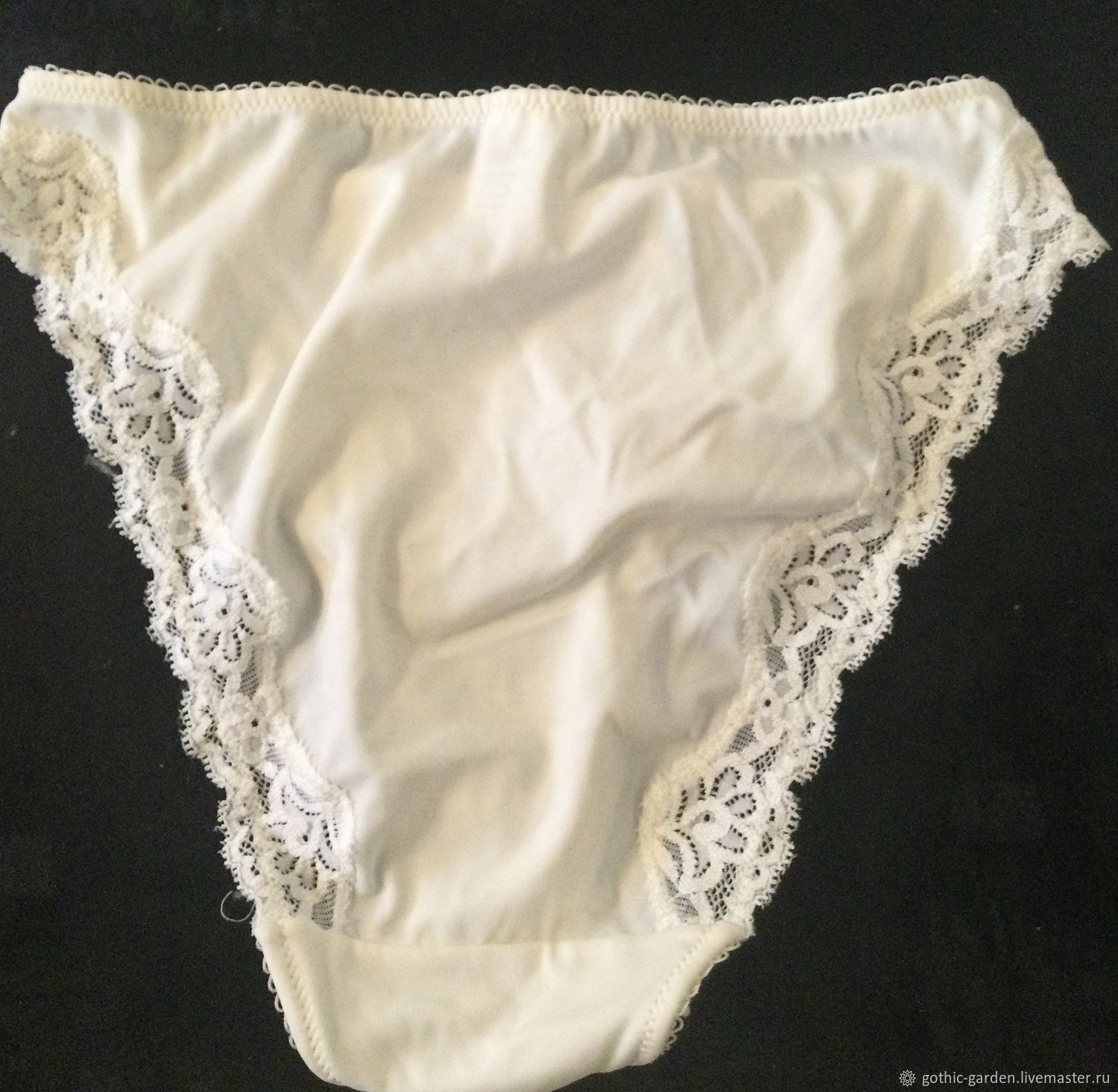 Винтаж: Трусики белые с кружевами Miriale р. L в интернет-магазине на ...