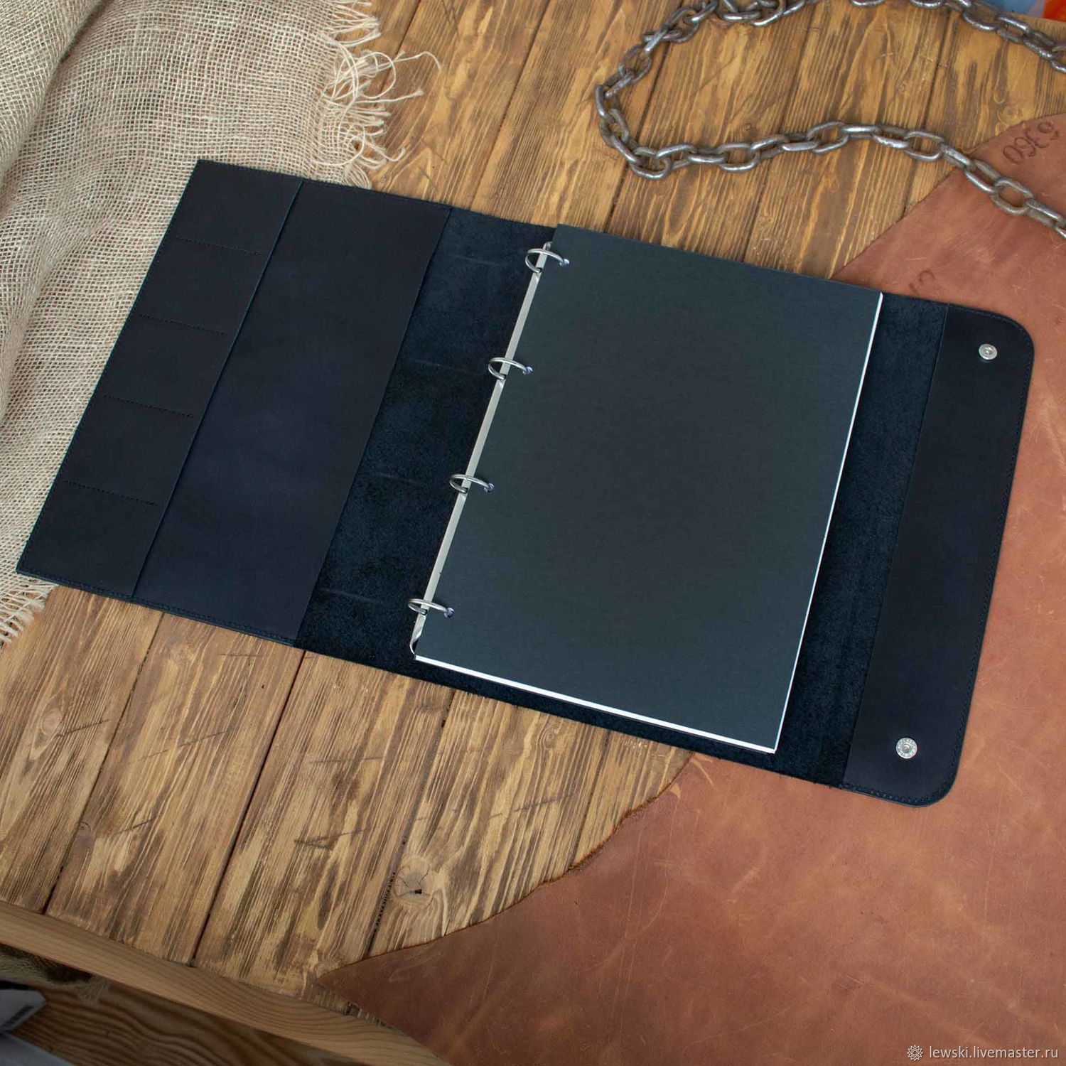 Блокнот кожаный А4 на кольцах "Воронеж" для мужчин в интернет-магазине ...