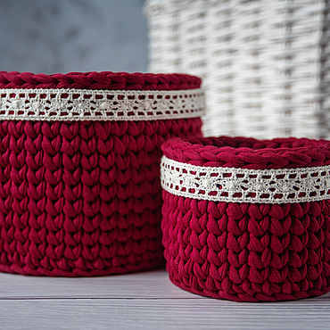 Корзины – купить на Ярмарке Мастеров | Ручная работа и хенд мейд