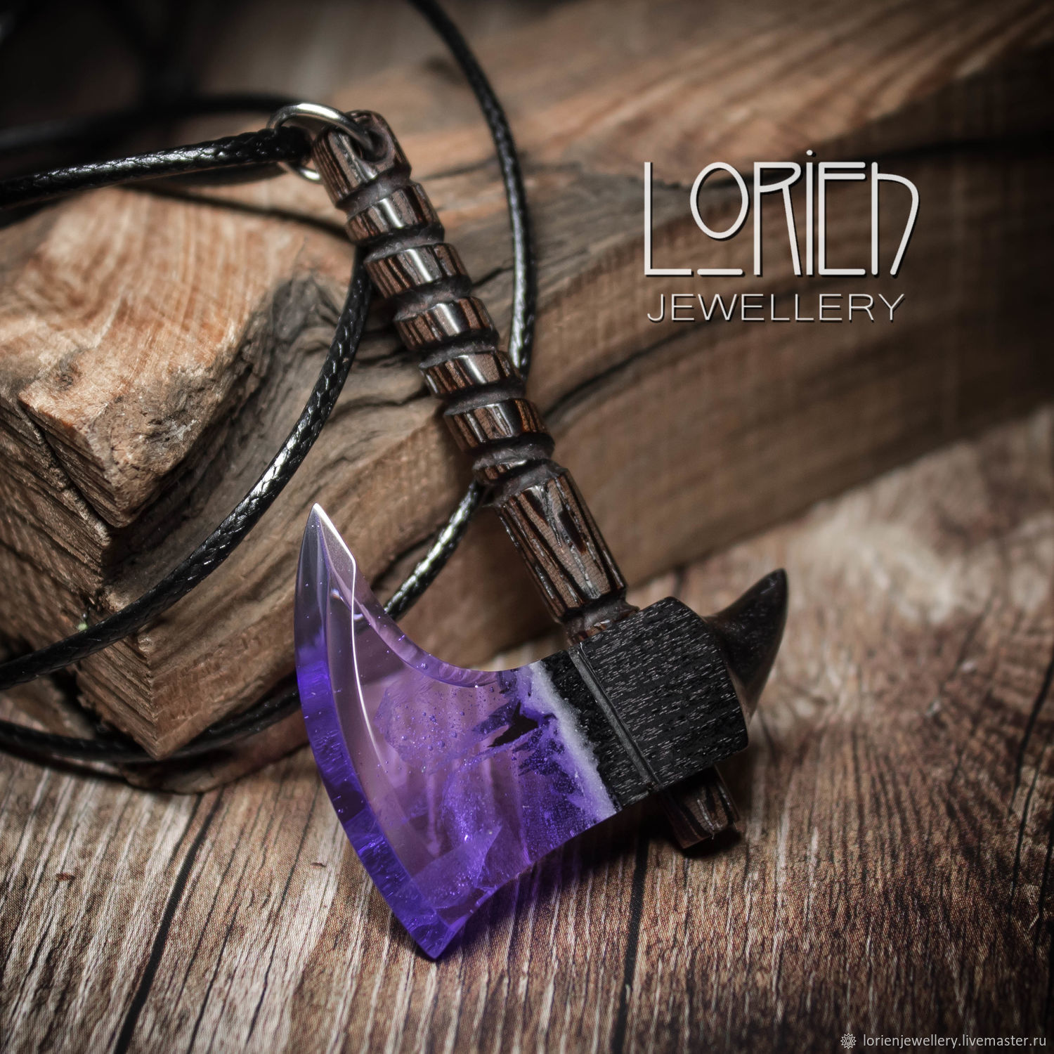 "Amethyst Axe" – заказать на Ярмарке Мастеров – OCFRGRU | Кулон, Кострома