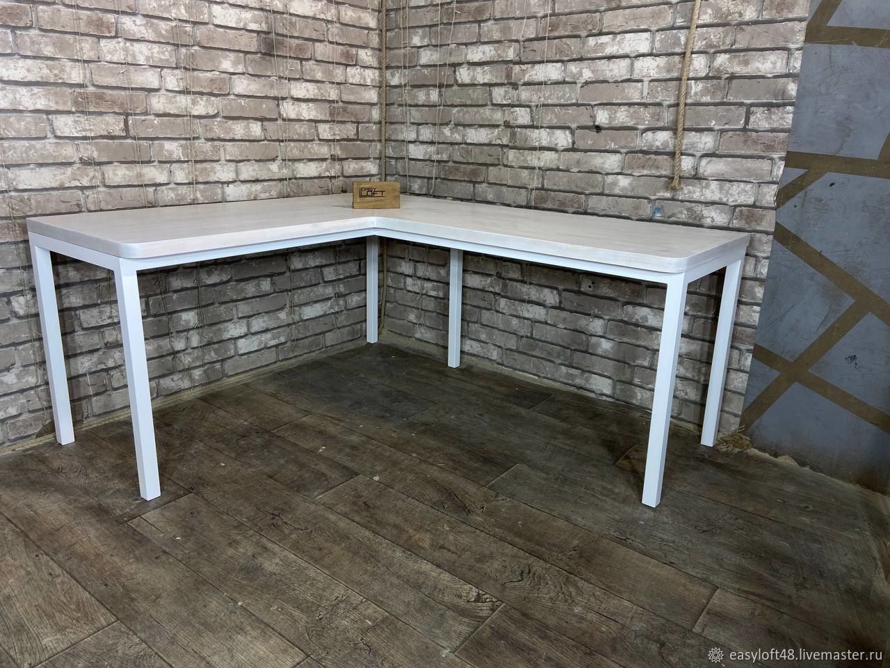 Угловой стол письменный, массив дуба на заказ в интернет-магазине ...