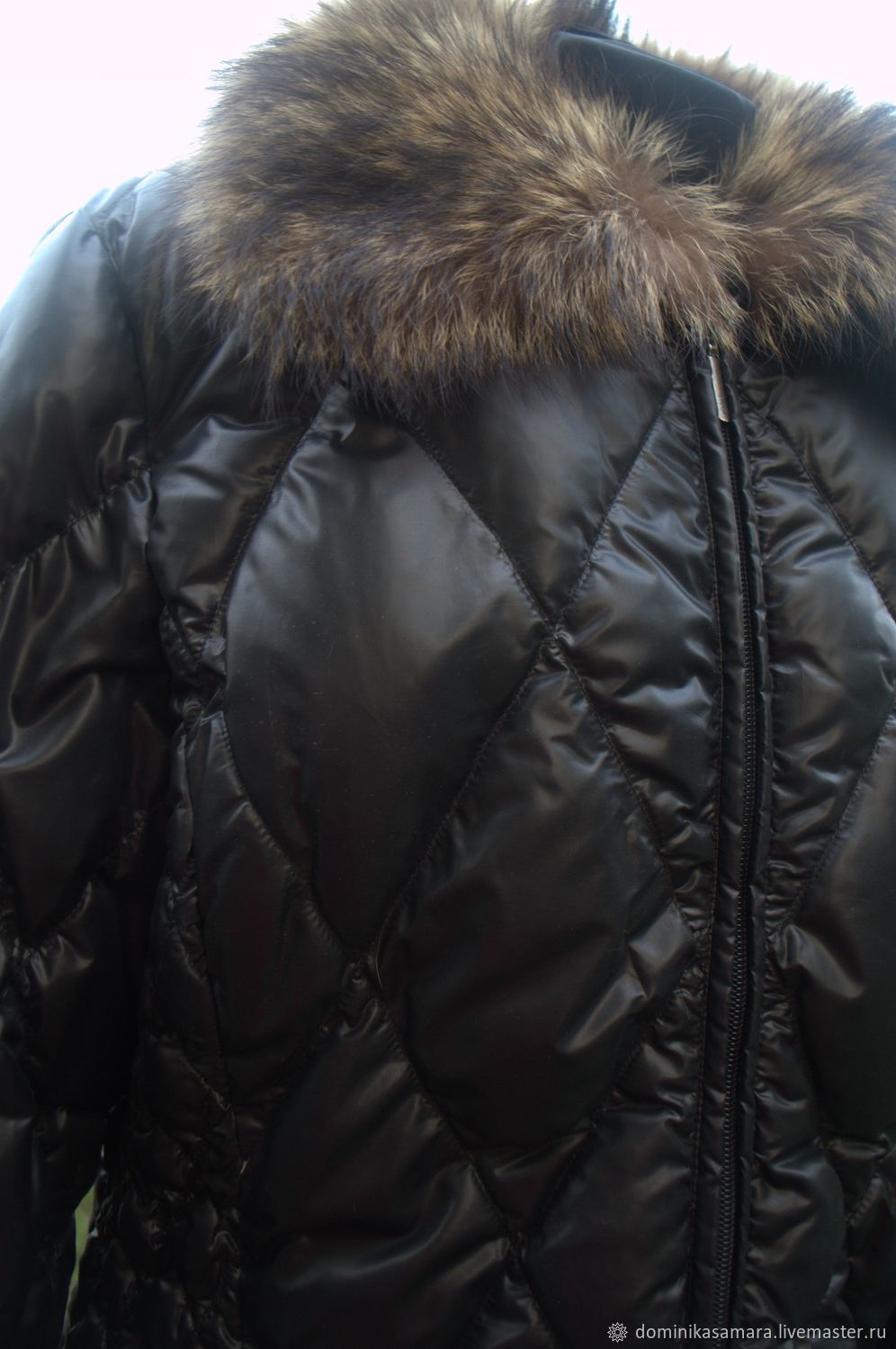 Винтаж: Куртка Jobis. Германия.Люкс. Пуховик. Воротник- енот купить в ...