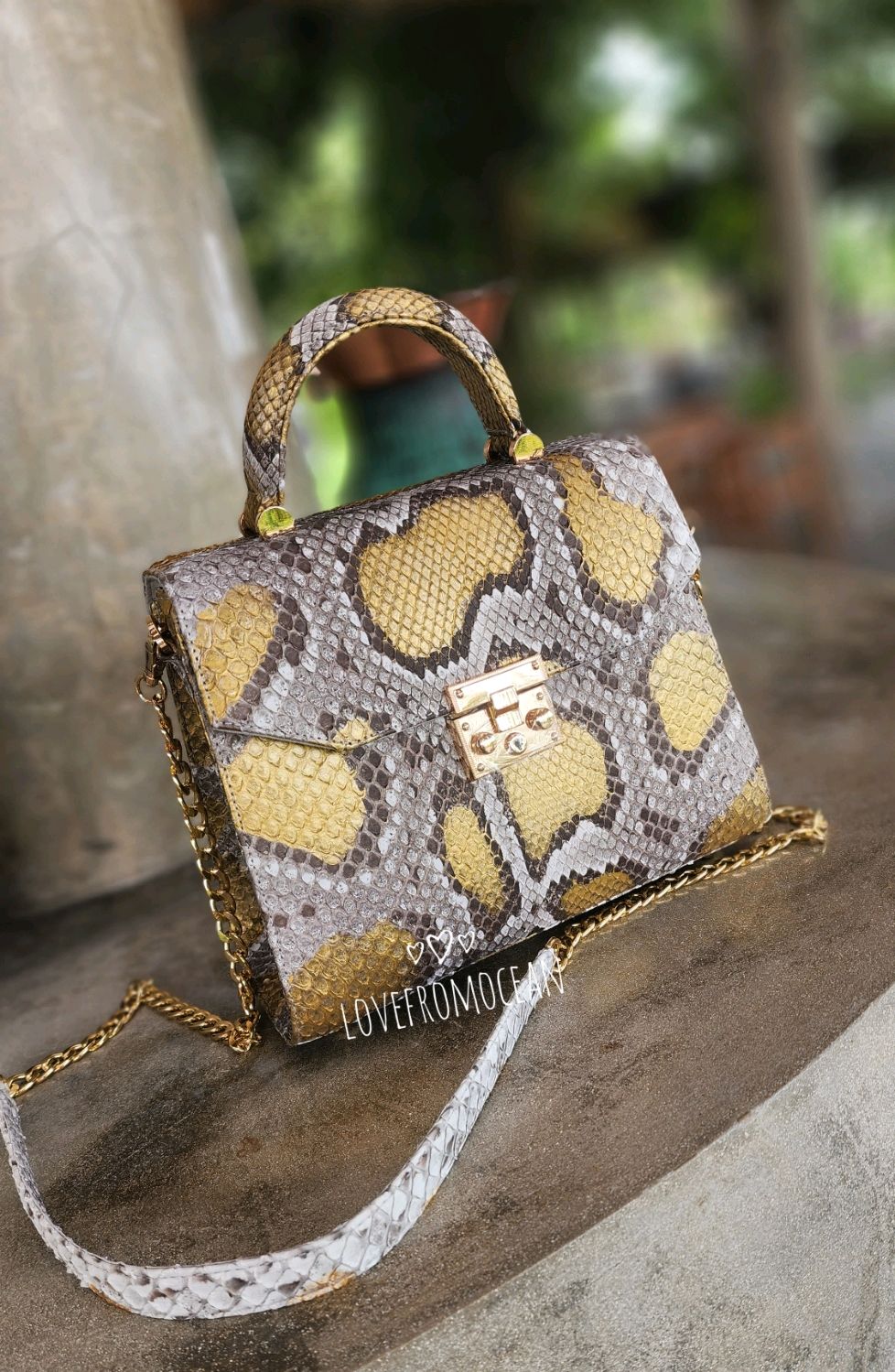 Сумка из кожи питона Belle Tiger в интернет-магазине Ярмарка Мастеров ...