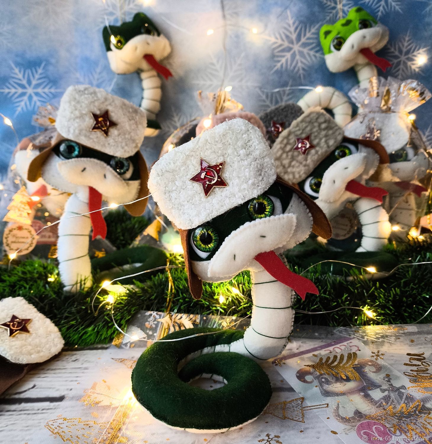 Змея из фетра купить в интернет-магазине Ярмарка Мастеров по цене 700 ...