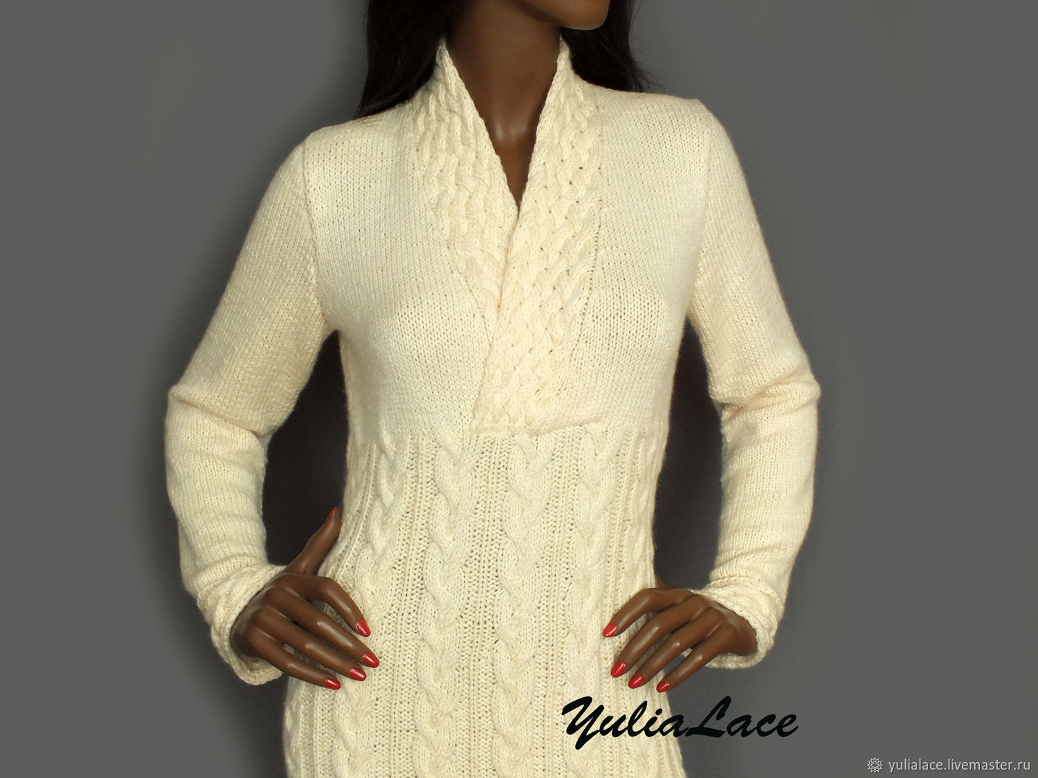 Вязаное платье в интернет-магазине Ярмарка Мастеров по цене 5 ...