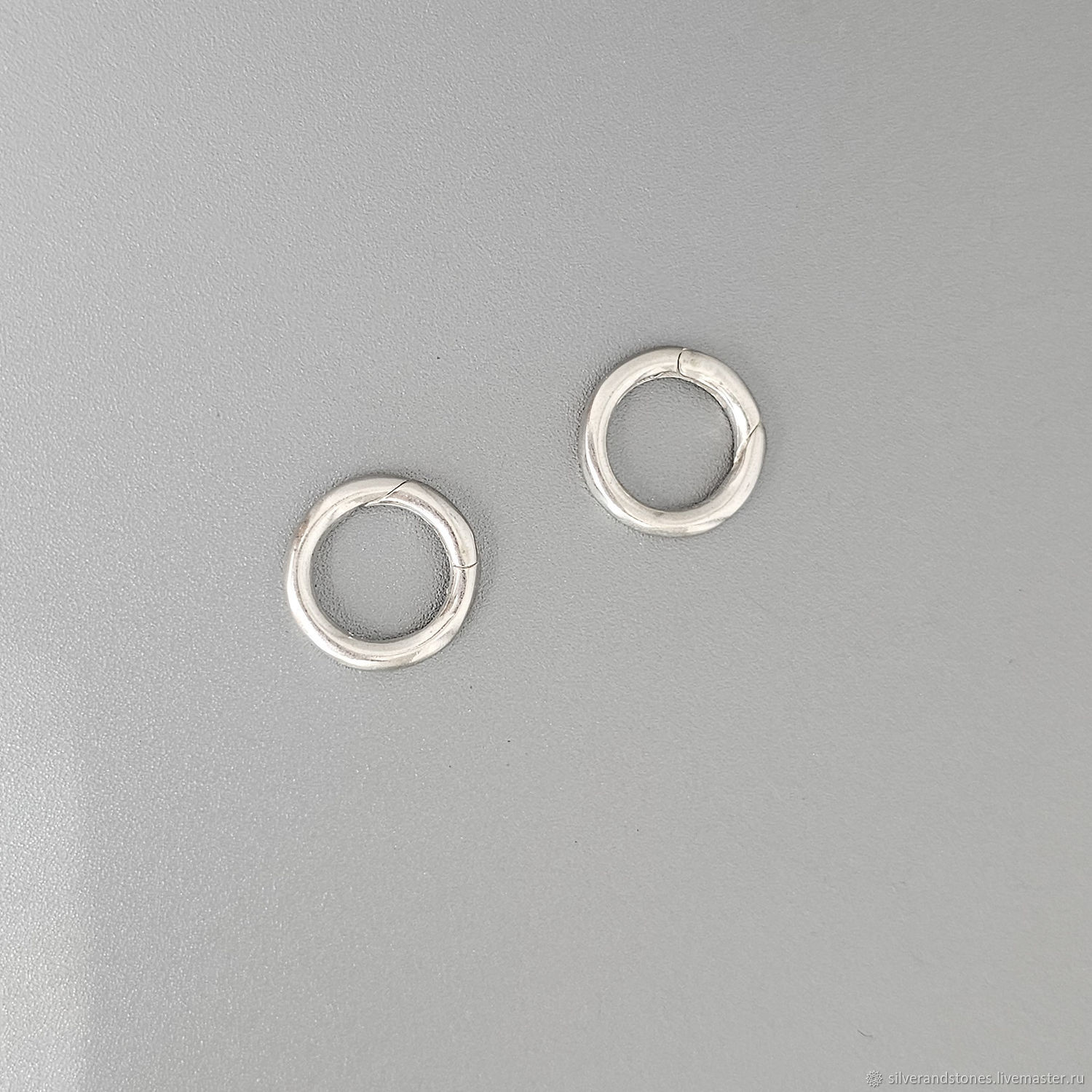 Замок защелка, серебро 925, 14 мм купить в интернет-магазине Ярмарка Мастеров по цене 1670 ...