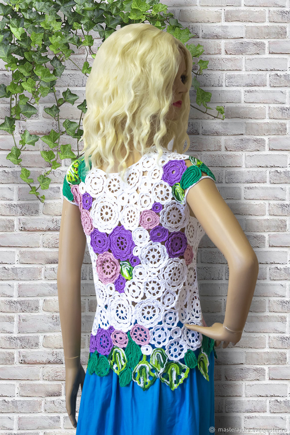 Топы: Топ крючком Цветочный купить в интернет-магазине Ярмарка Мастеров ...