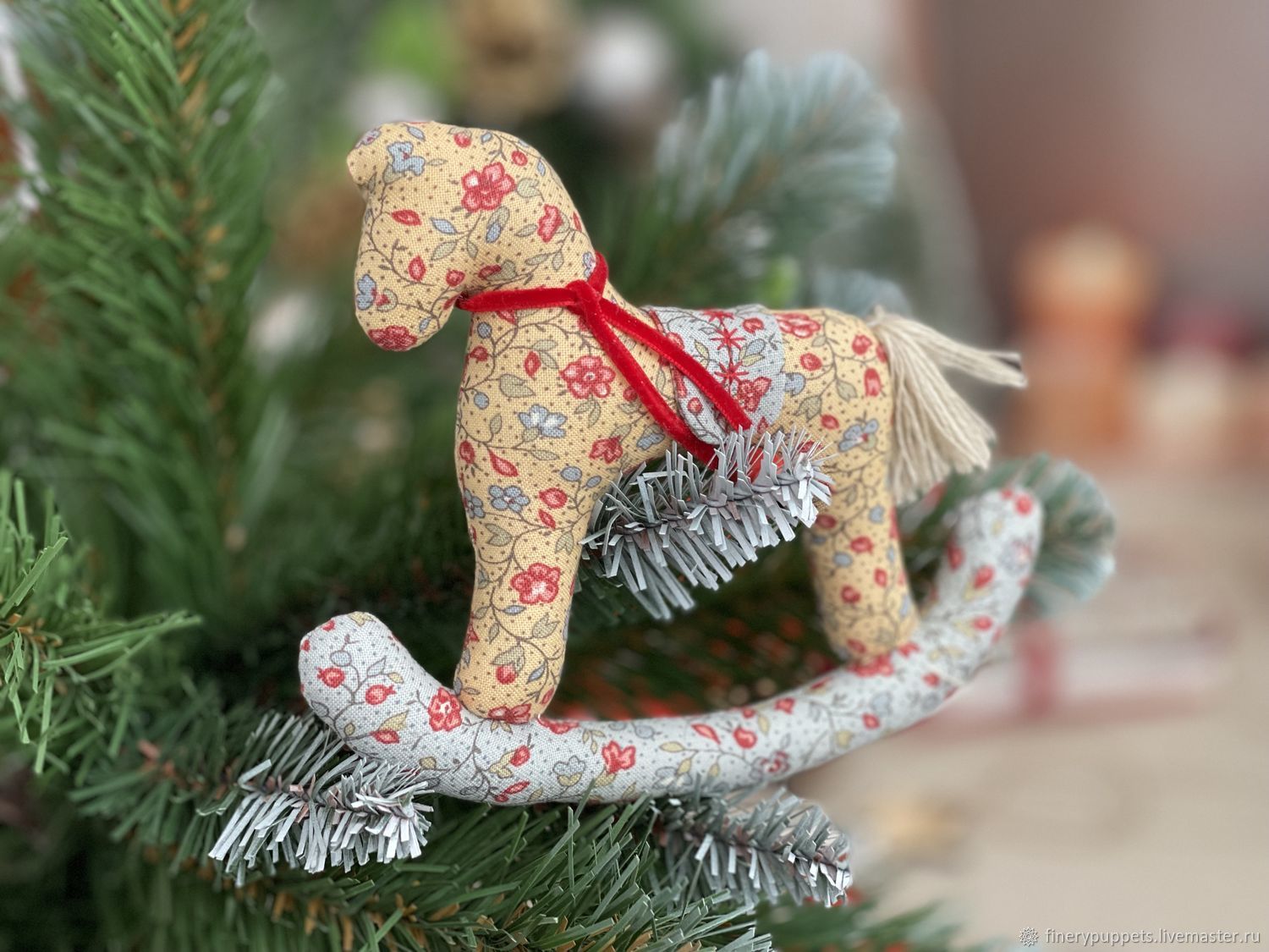 Мастер-класс: елочная игрушка - лошадка из ткани в интернет-магазине ...