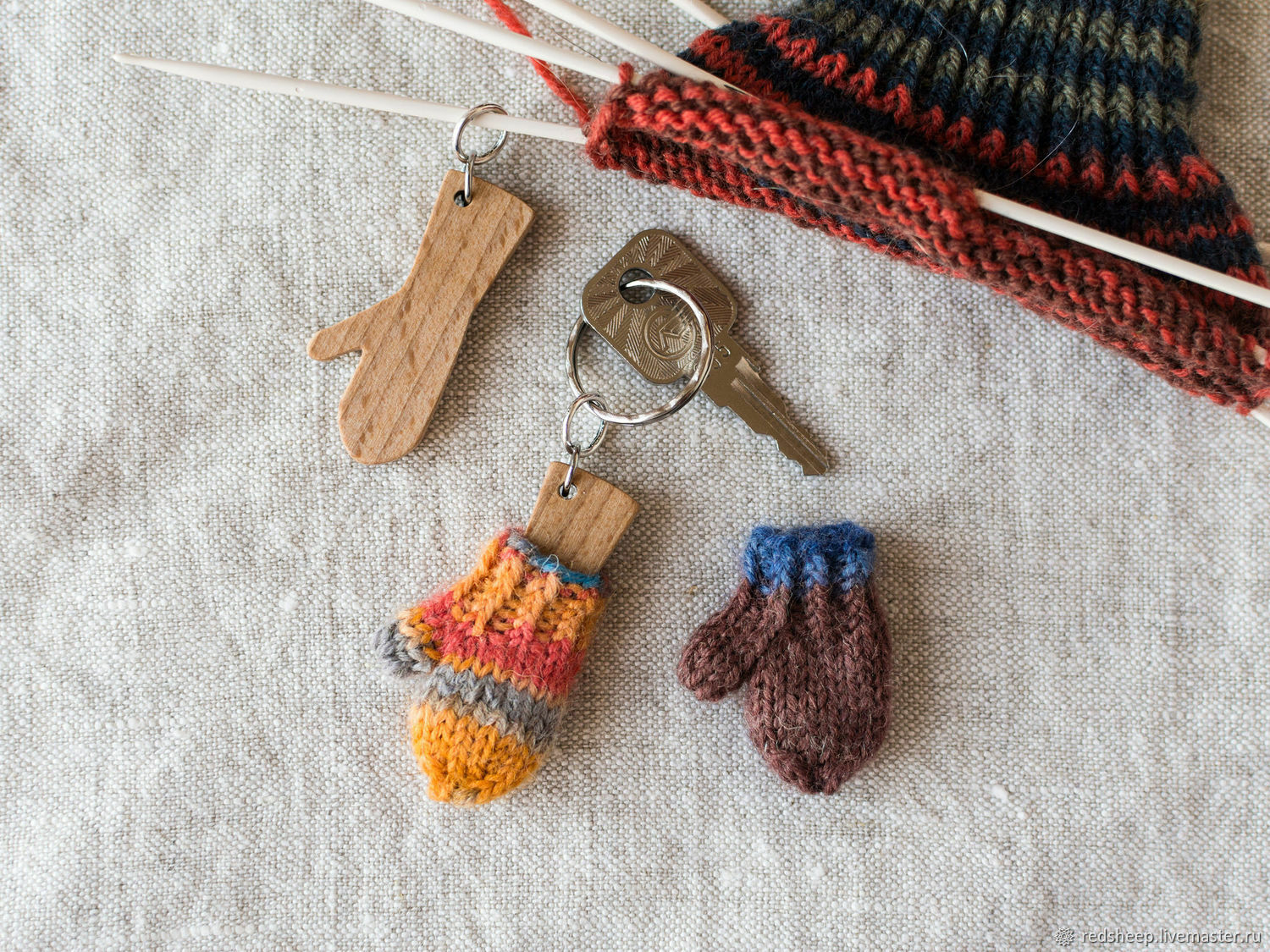 Брелок-маркер «Варежка» в интернет-магазине на Ярмарке Мастеров ...