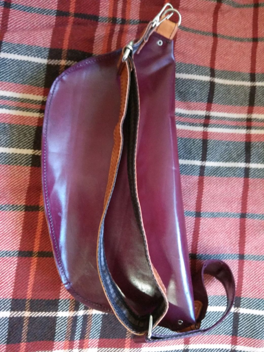 Сумка на пояс банан или слинг рюкзак из натуральной кожи ручной работы ...