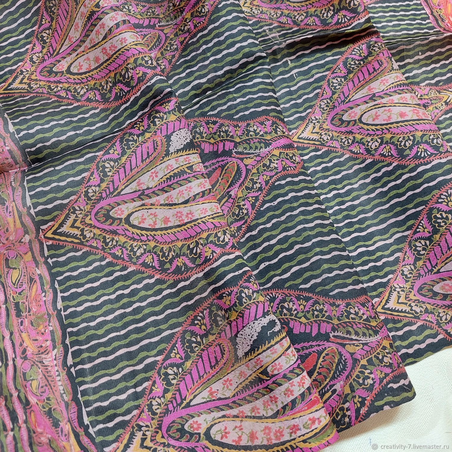 Антикварный натуральный шелк ручного ремесла купить в интернет-магазине ...