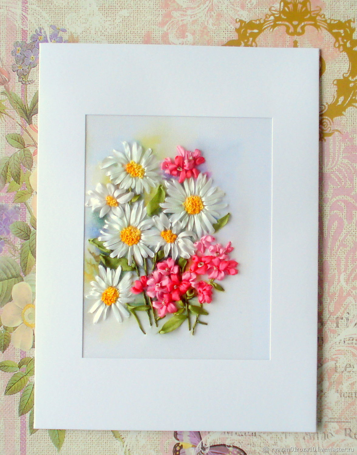 Открытки: Букет с ромашками купить в интернет-магазине Ярмарка Мастеров ...