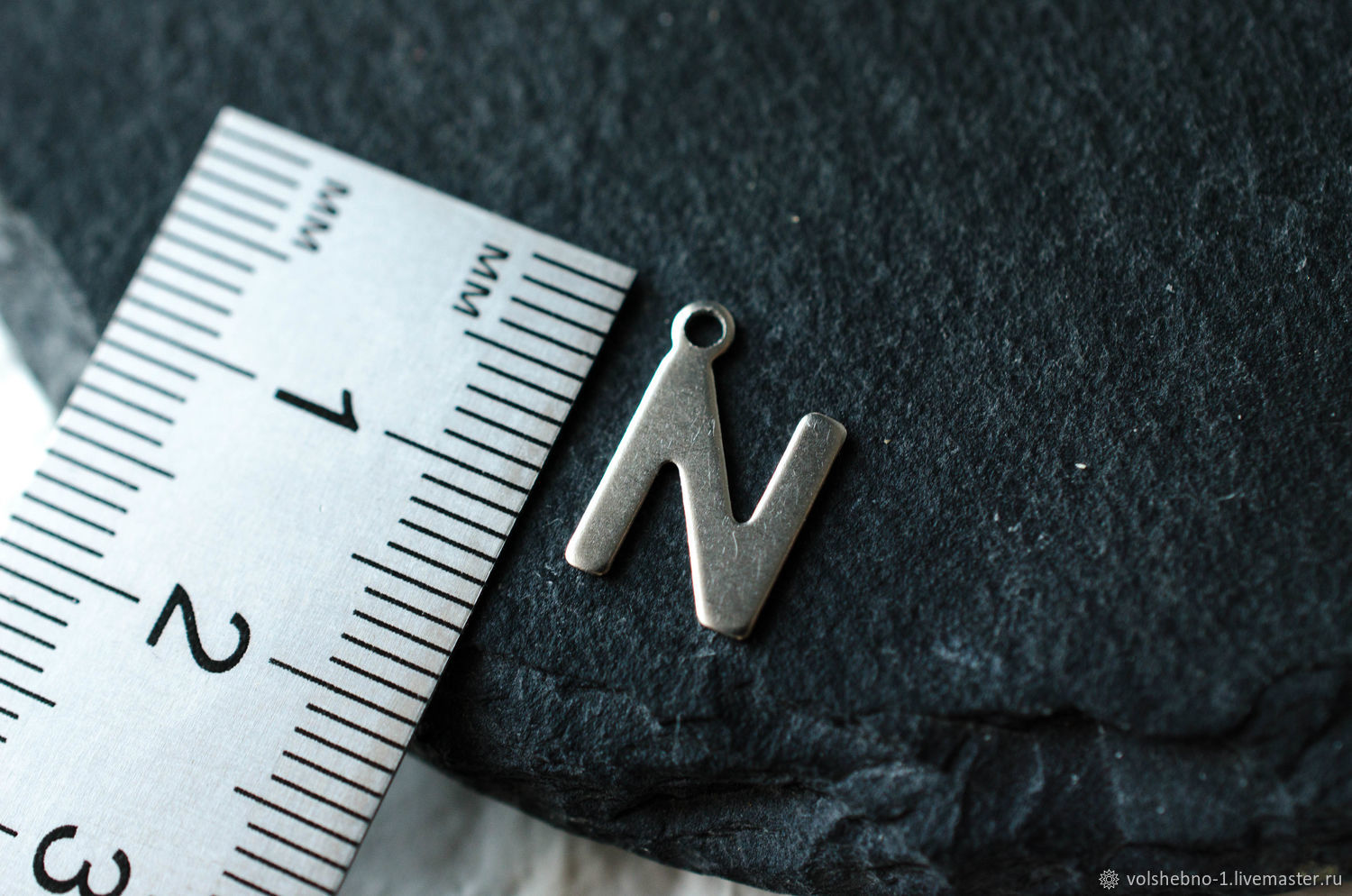 Подвеска СТАЛЬ, Буква N, алфавит Н купить в интернет-магазине Ярмарка ...