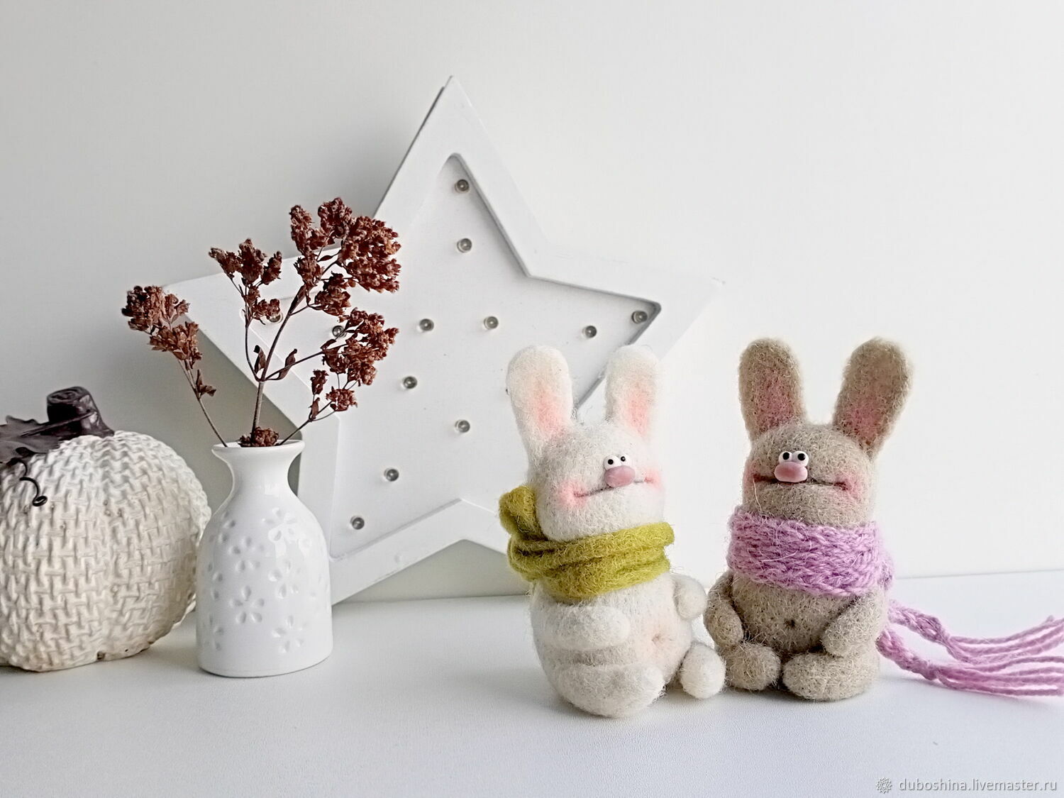 Символы 2023 г_Кролики и коты_Новогодние игрушки из шерсти – заказать ...