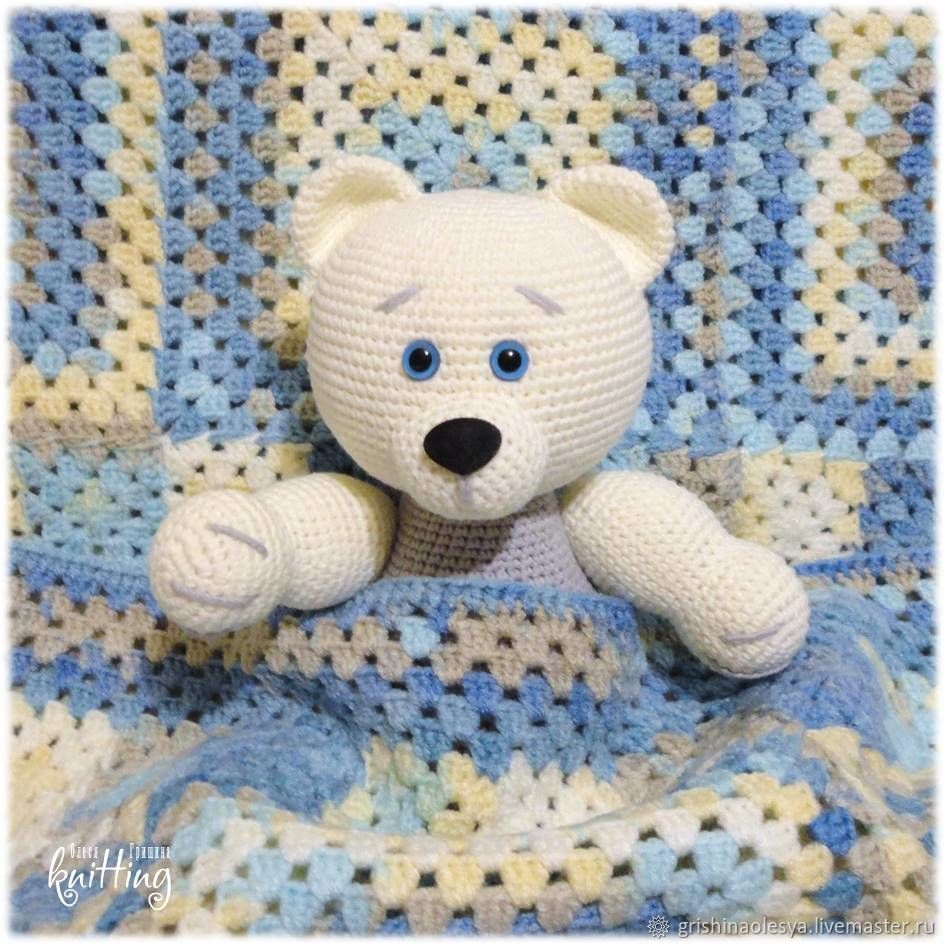 Детский вязаный плед " Меланжевый " – заказать на Ярмарке Мастеров ...