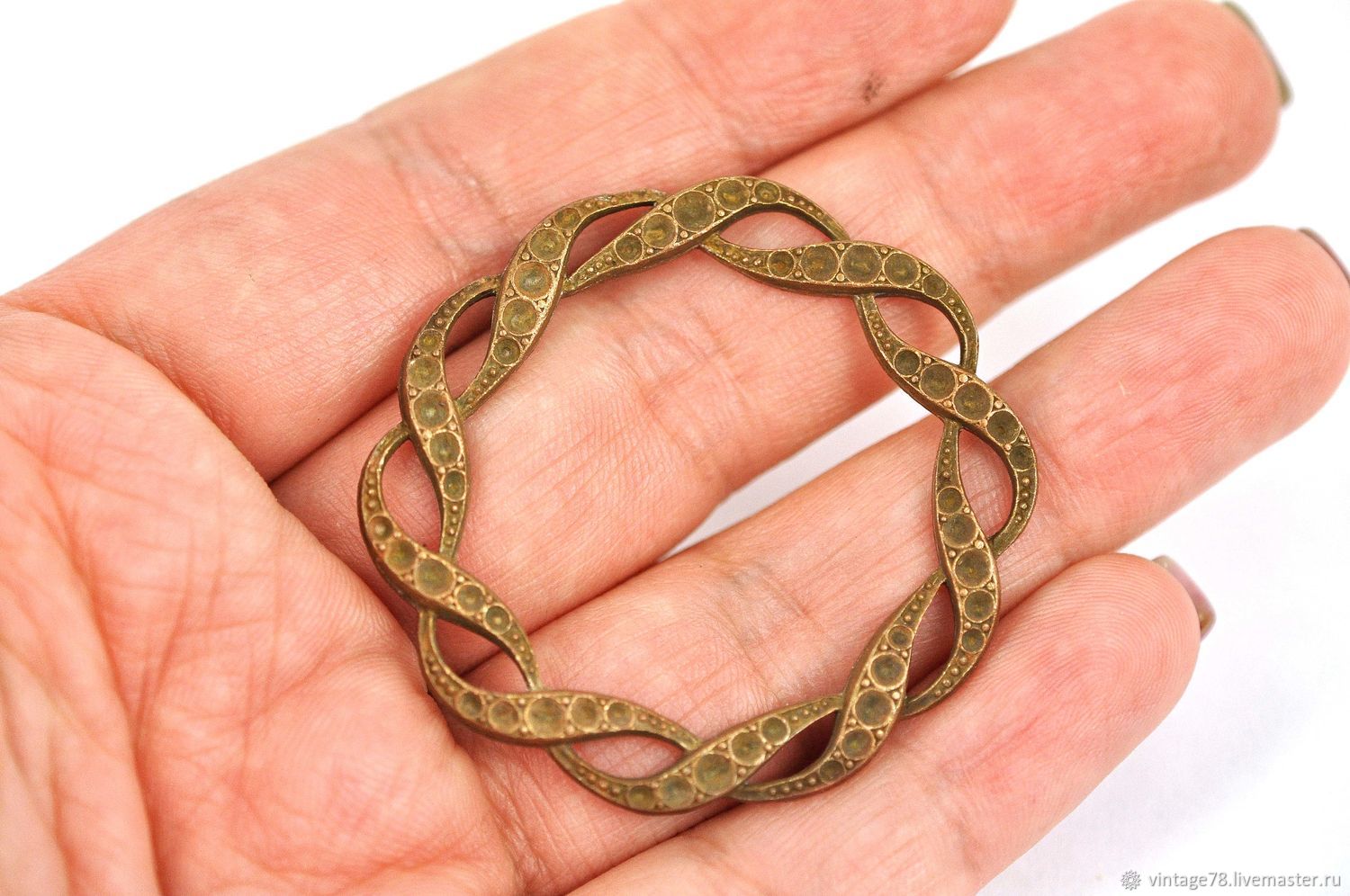 Винтажная фурнитура для бижутерии,латунный штамп(Франция) арт113 в ...