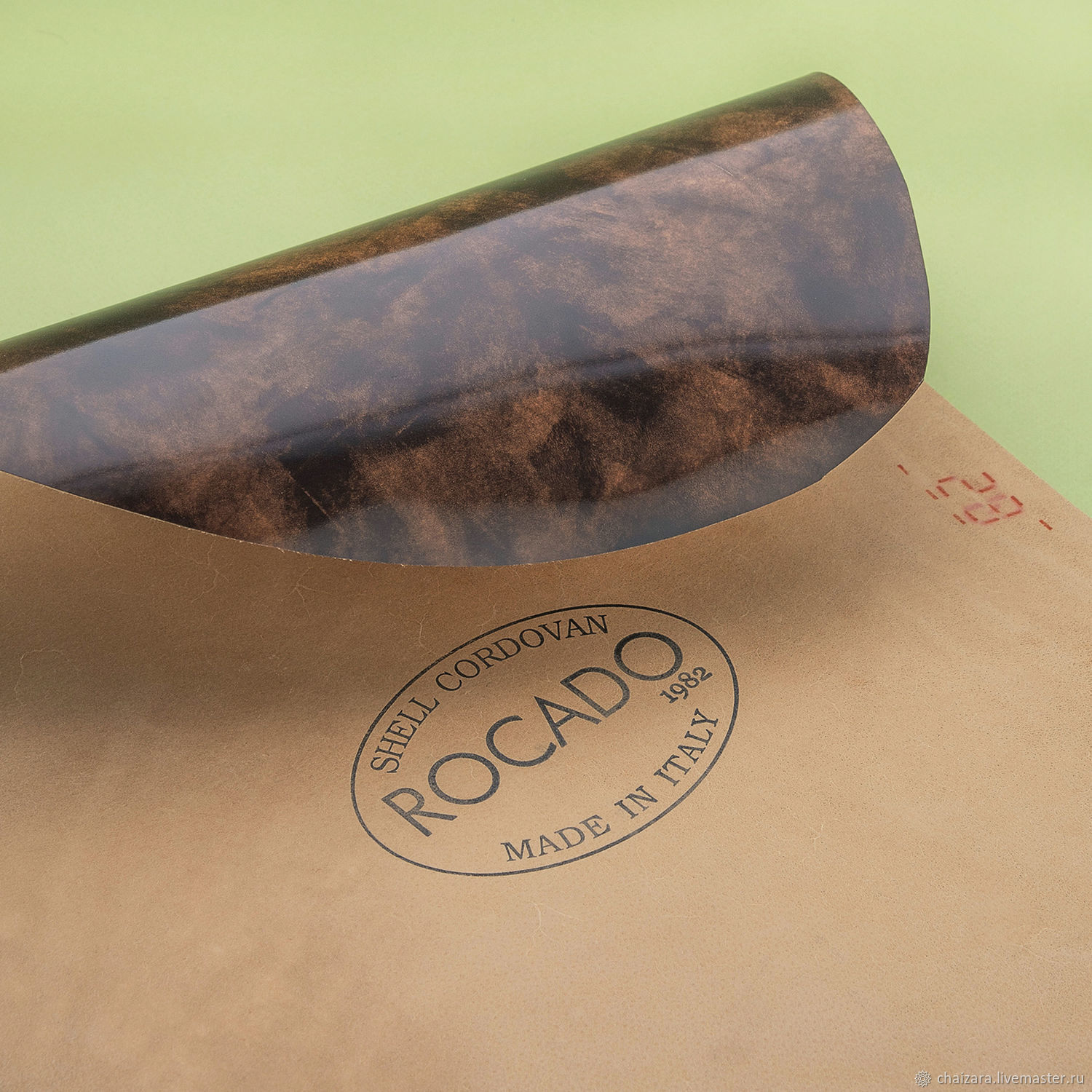 Shell cordovan Museum Brown (1,6-1,8 мм), кордован, цв. Коричневый ...